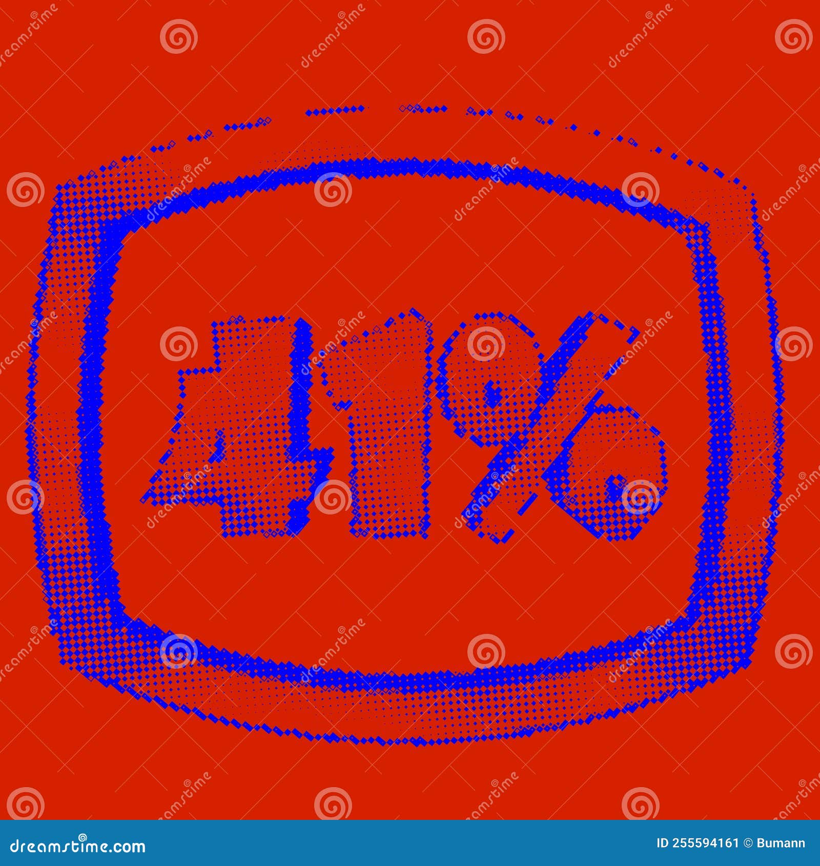 41 , 41 Percent As a 3D Illustration, 3D Rendering Stock Illustration ...