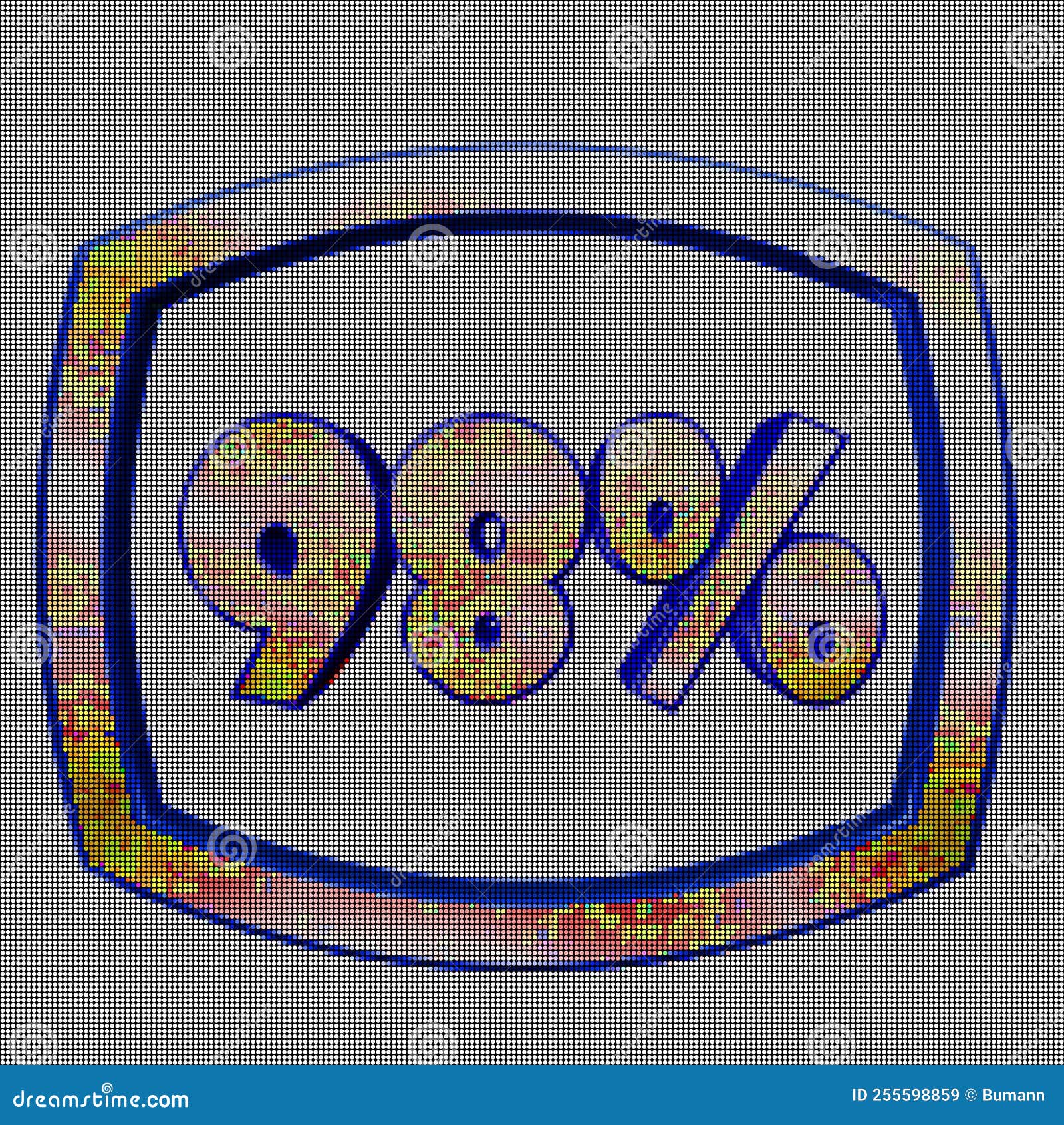 98 , 98 Percent As a 3D Illustration, 3D Rendering Stock Illustration ...