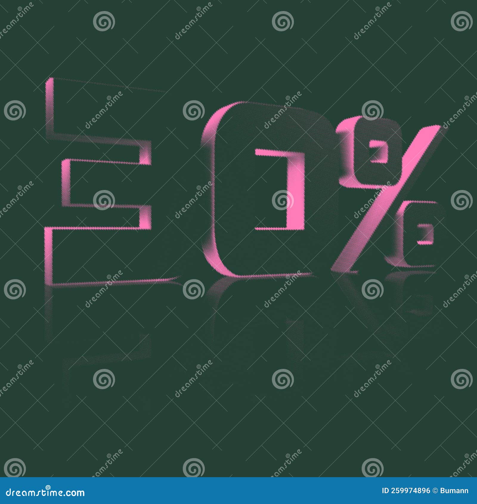 30 , 30 Percent As a 3D Illustration, 3D Rendering Stock Illustration ...