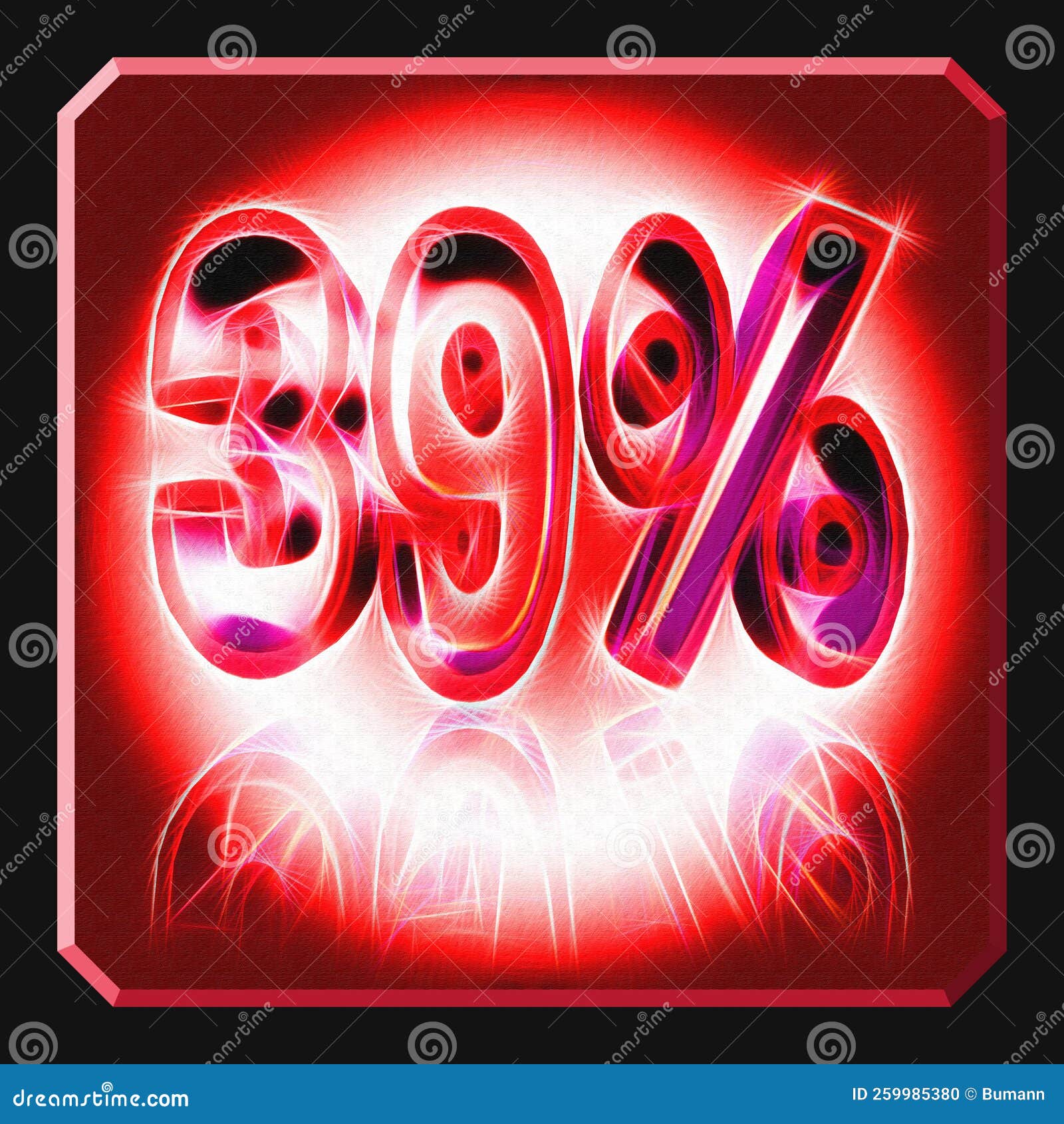 39 , 39 Percent As a 3D Illustration, 3D Rendering Stock Illustration ...