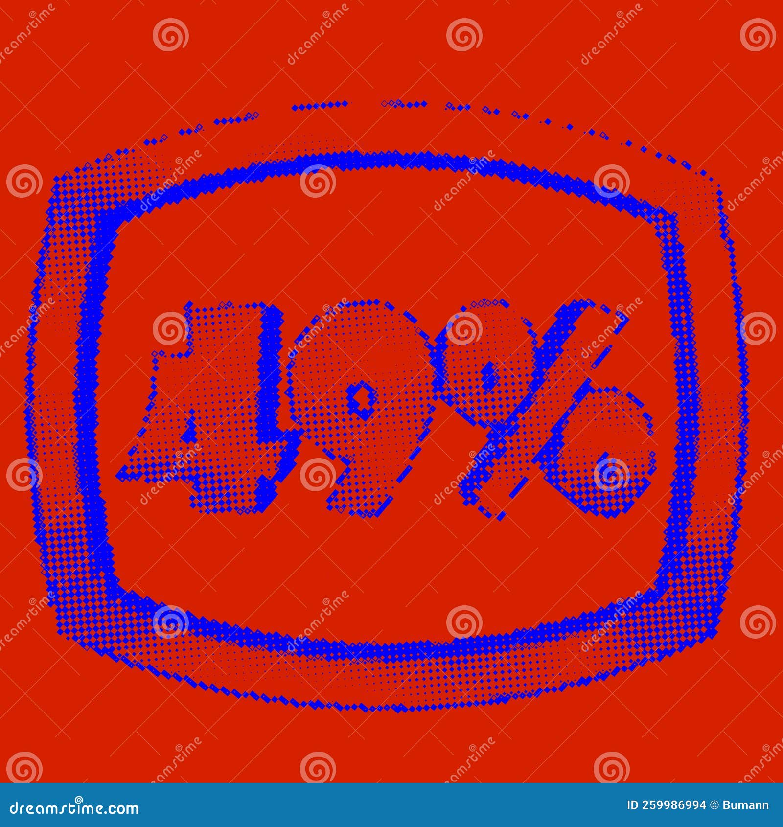 49 , 49 Percent As a 3D Illustration, 3D Rendering Stock Illustration ...