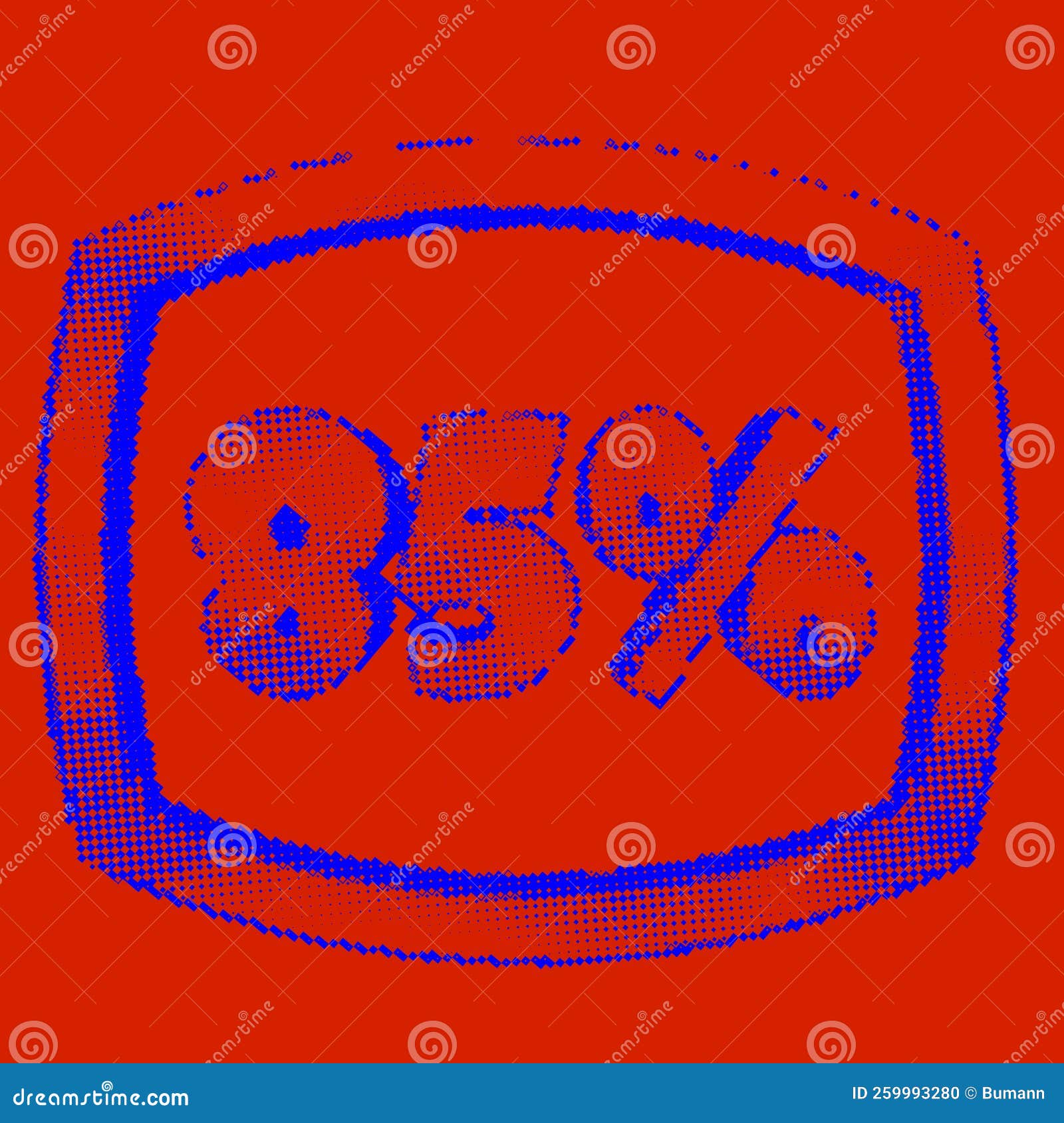 85 , 85 Percent As a 3D Illustration, 3D Rendering Stock Illustration ...