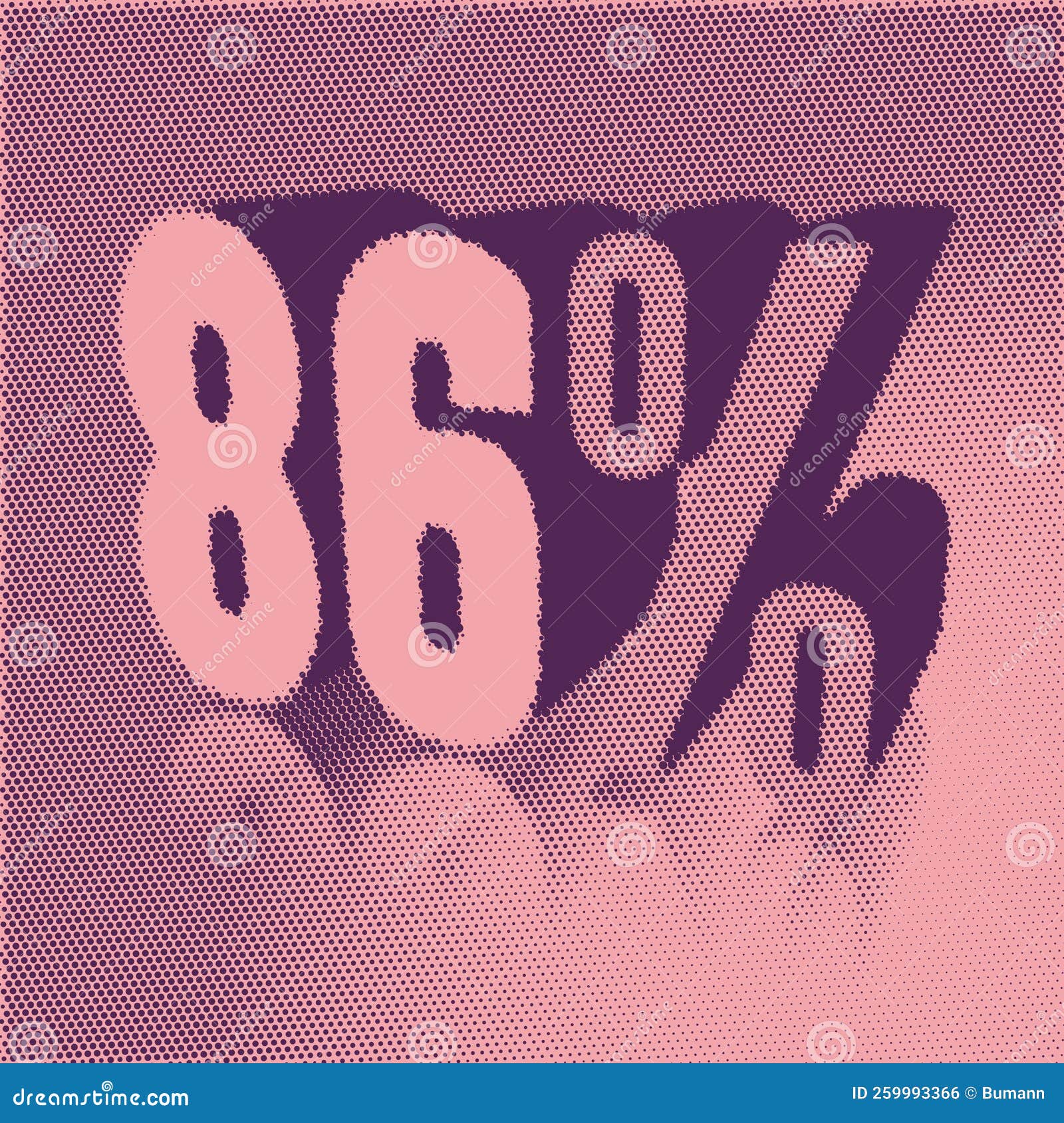 86 , 86 Percent As a 3D Illustration, 3D Rendering Stock Illustration ...
