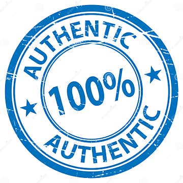 100 Percent Authentic, Rubber Stamp, Vector Illustration Stock Vector ...