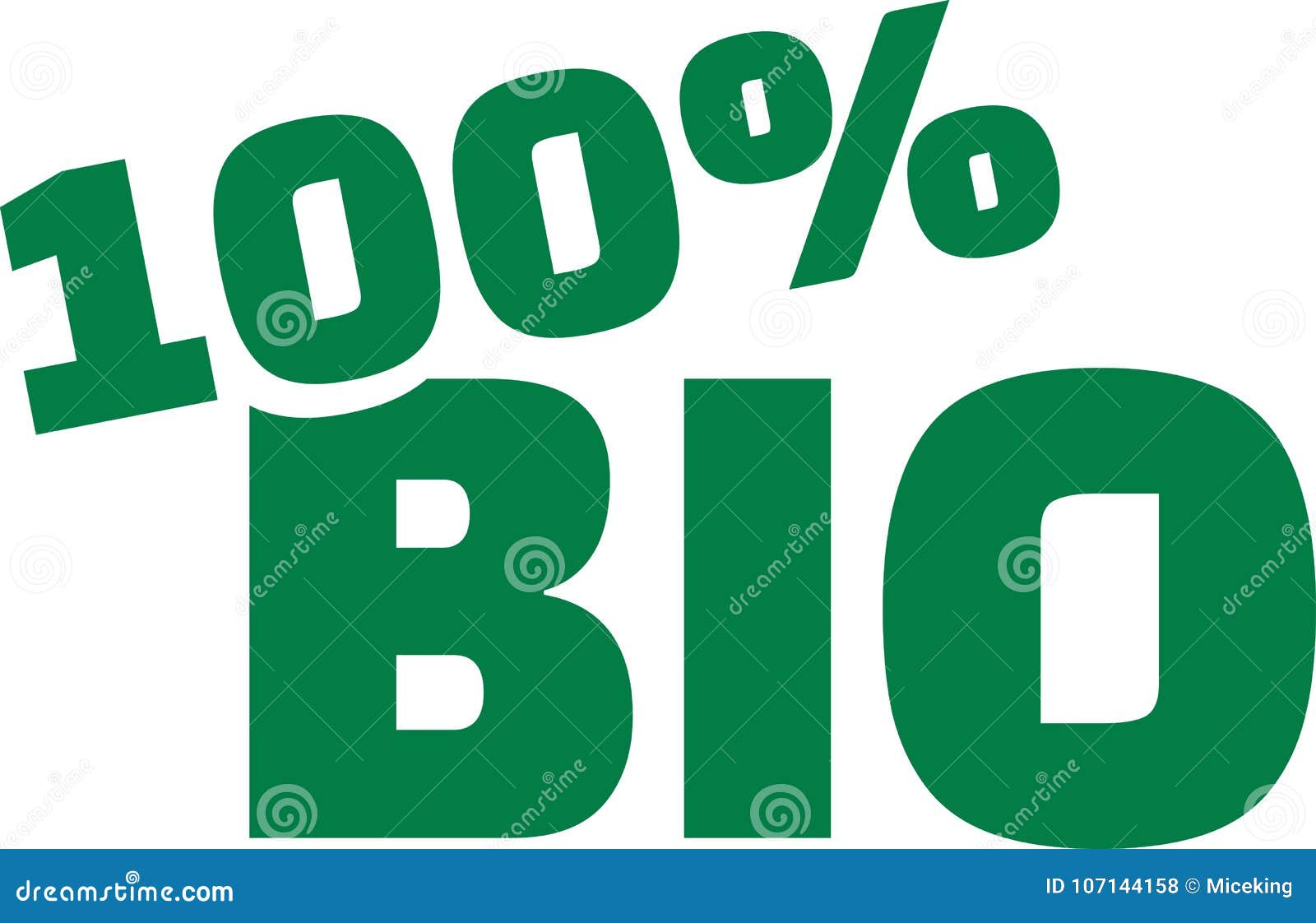 100 percent bio stock vector. Illustration of ecology - 107144158