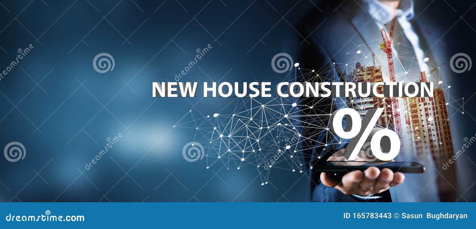 Percent for Building a New House Stock Image - Image of element, estate ...