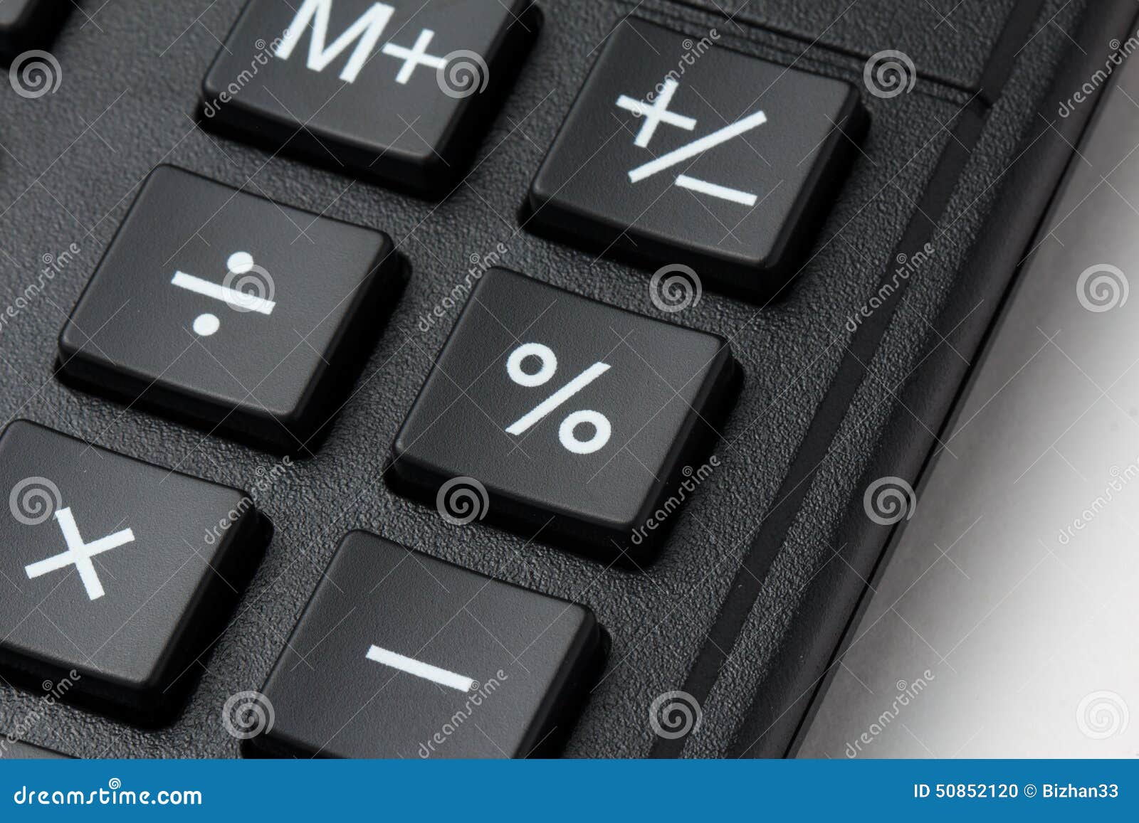 Percent Button on Calculatror Keypad Stock Photo - Image of data, five ...
