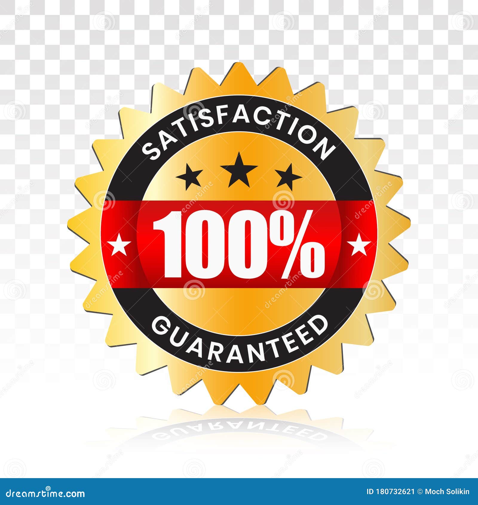 100 Percent Customer Satisfaction Seal With Transparent Background ...