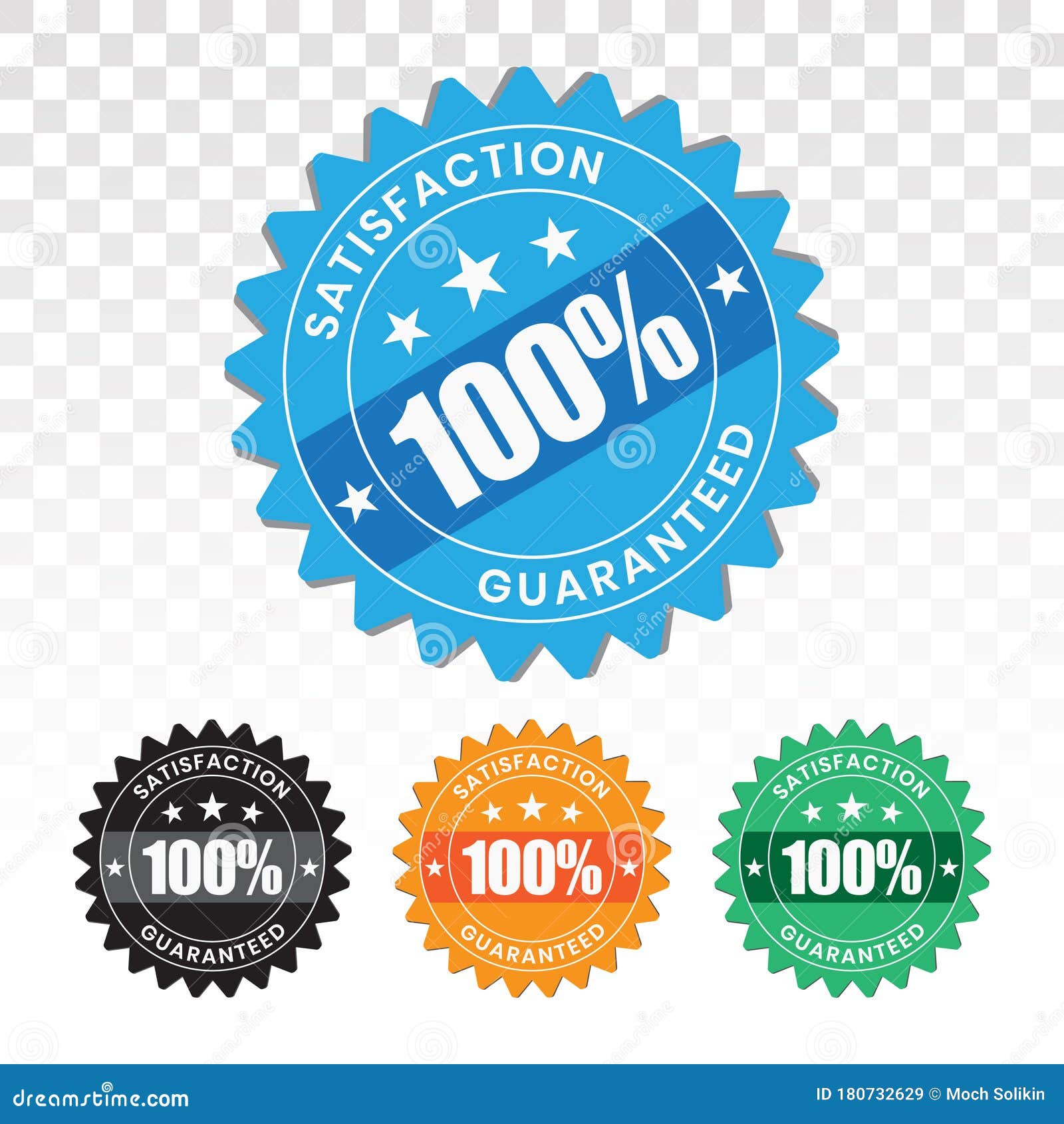 100 Percent Customer Satisfaction Seal with Transparent Background ...