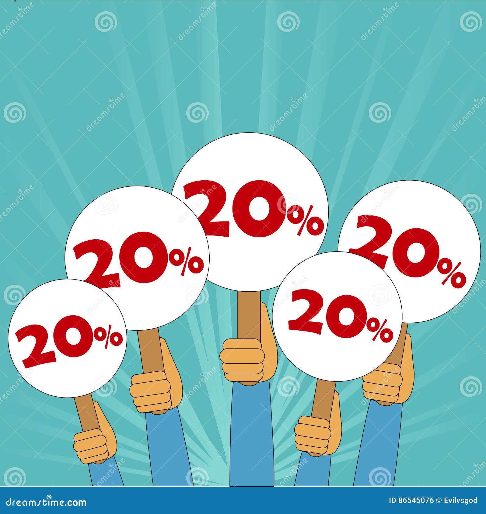 20 percent discount banner stock vector. Illustration of price - 86545076