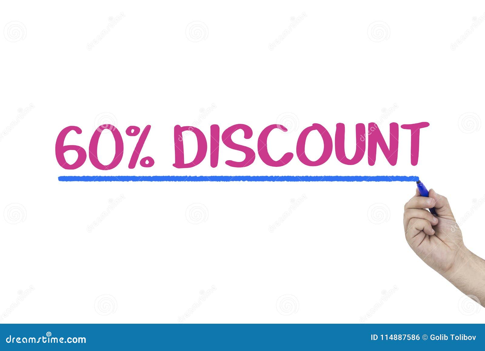 60 percent discount stock photo. Image of consumer, math - 114887586