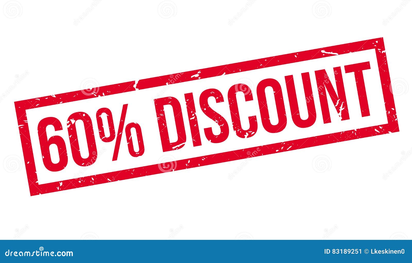 60 Percent Discount Rubber Stamp Stock Illustration - Illustration of ...