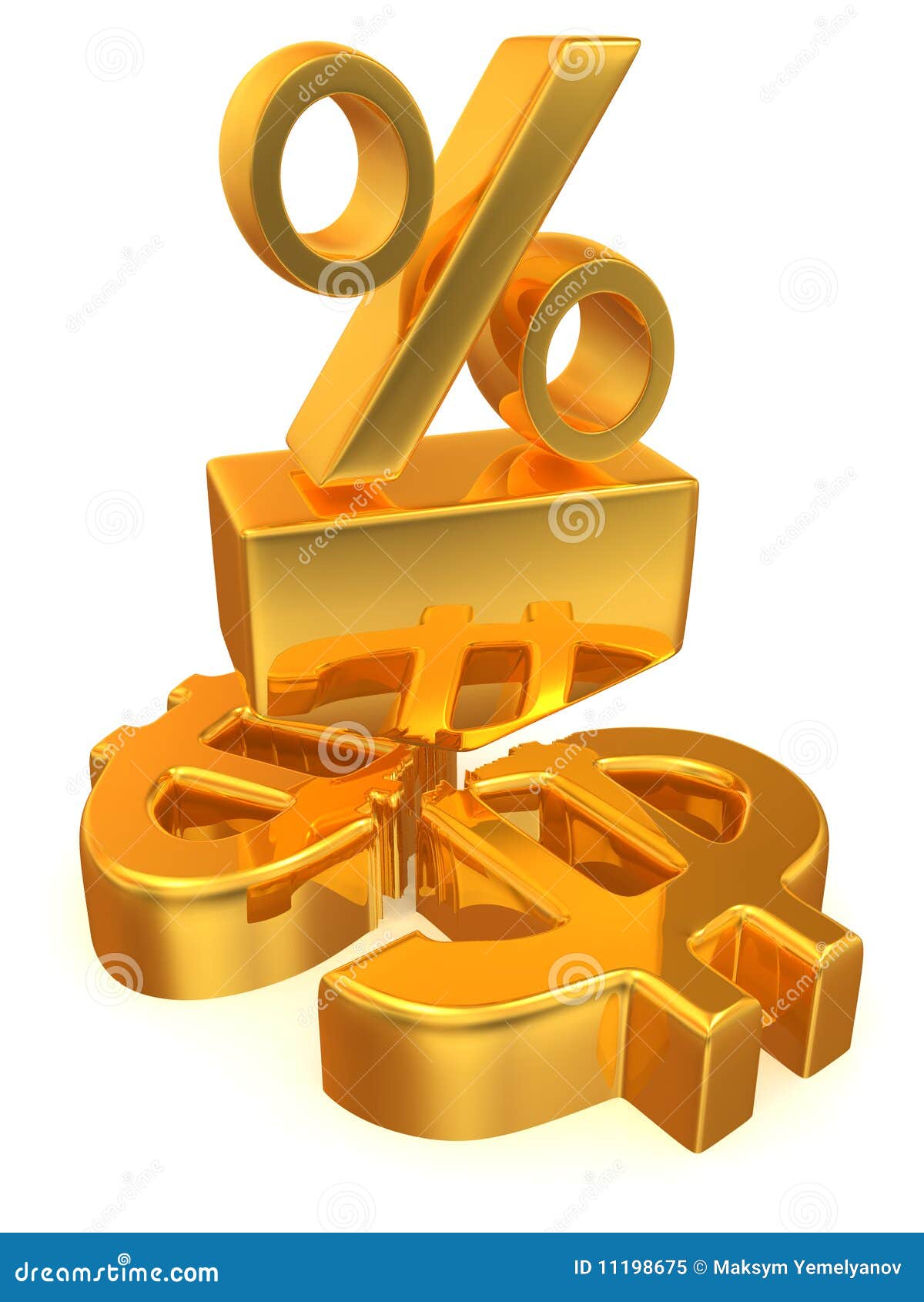 Percent on dollar stock illustration. Illustration of percentage - 11198675