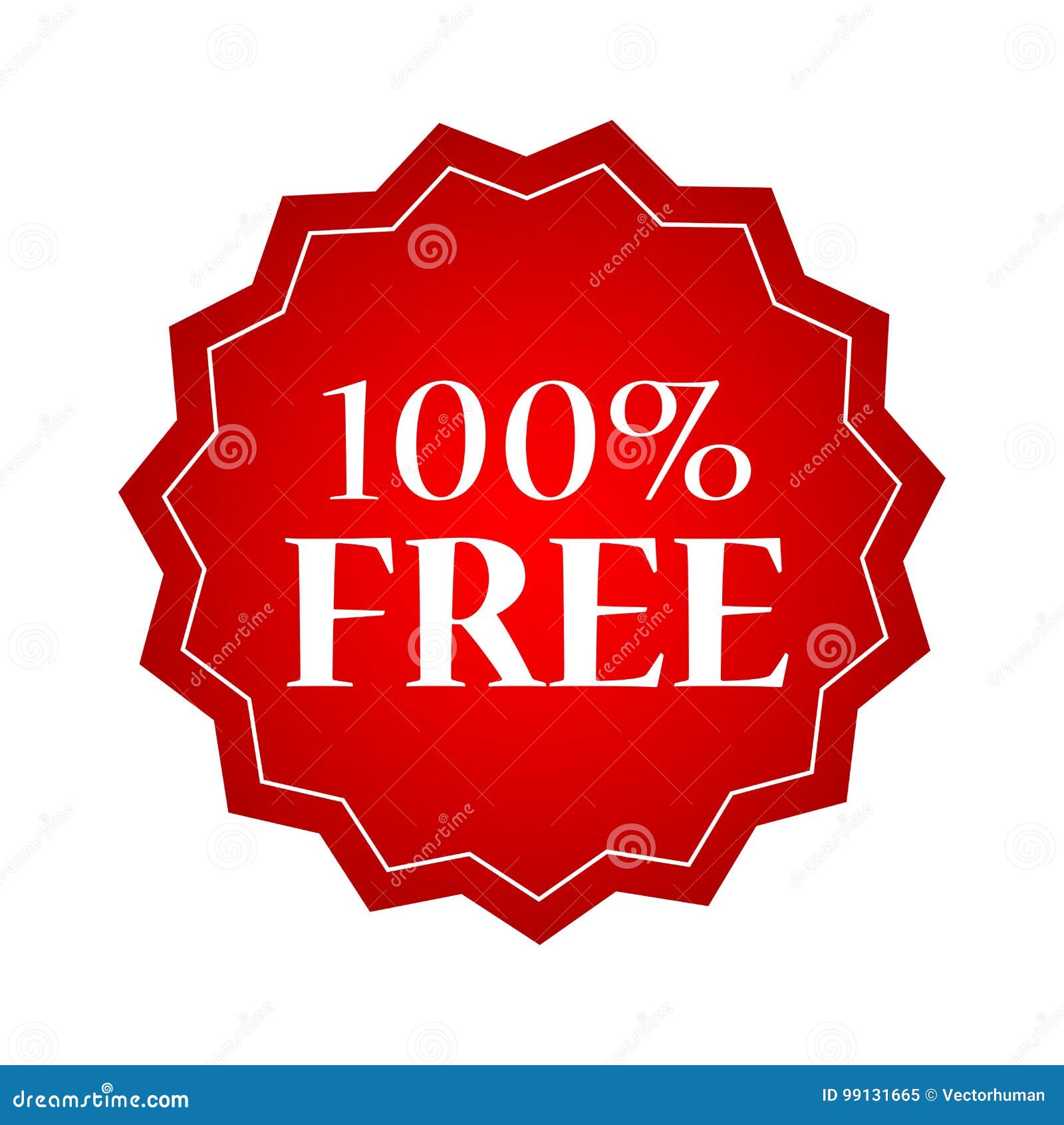 100 Percent Free Badges and Stickers Stock Vector - Illustration of ...