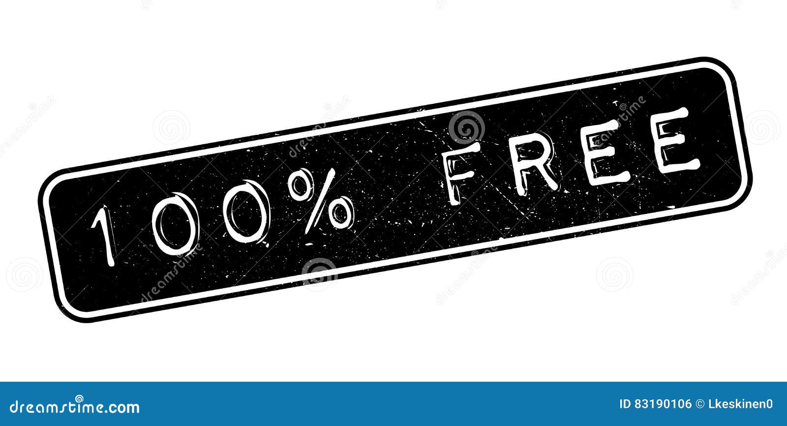 100 Percent Free Rubber Stamp Stock Illustration - Illustration of ...