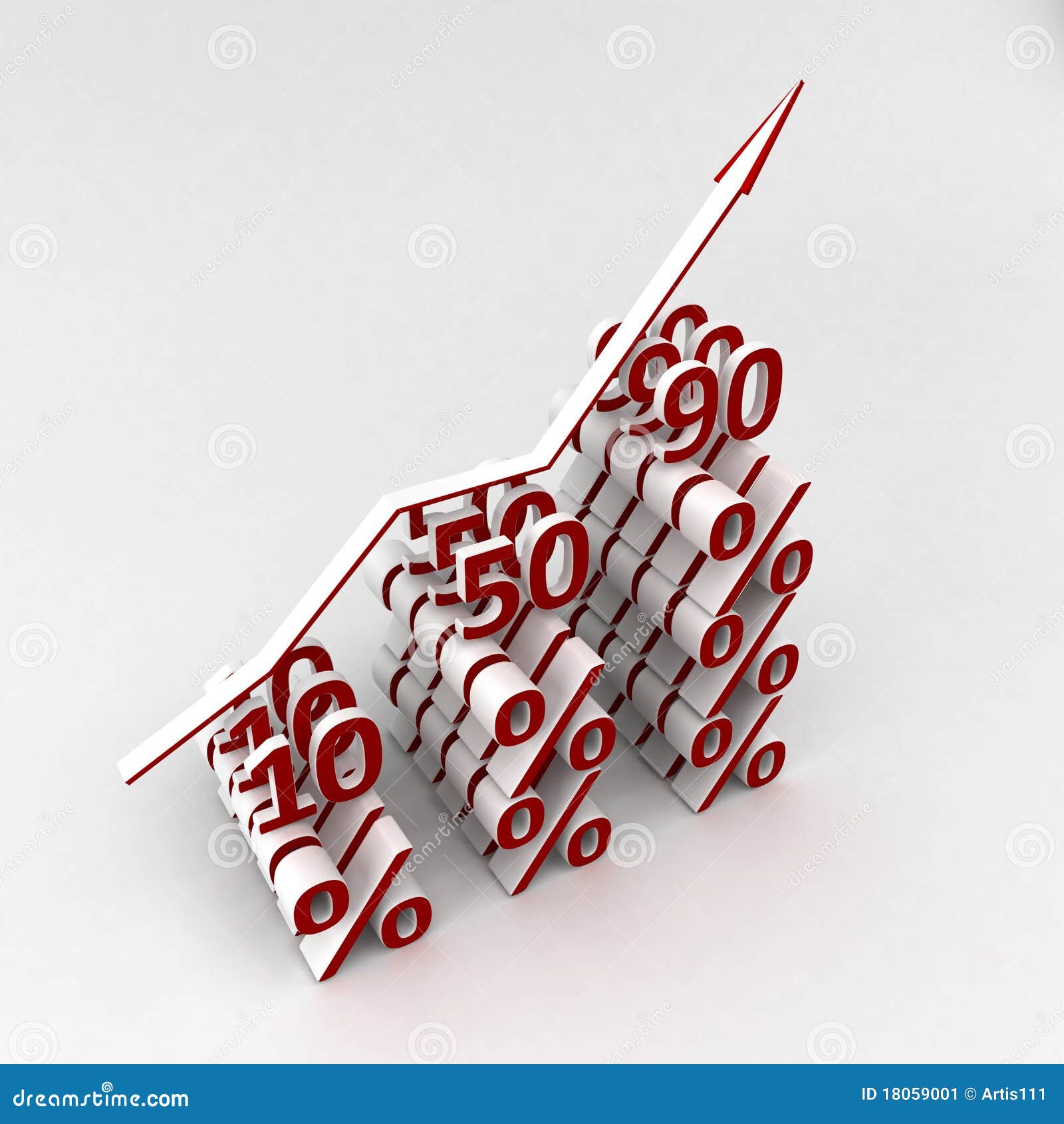 Percent graph stock illustration. Illustration of background - 18059001
