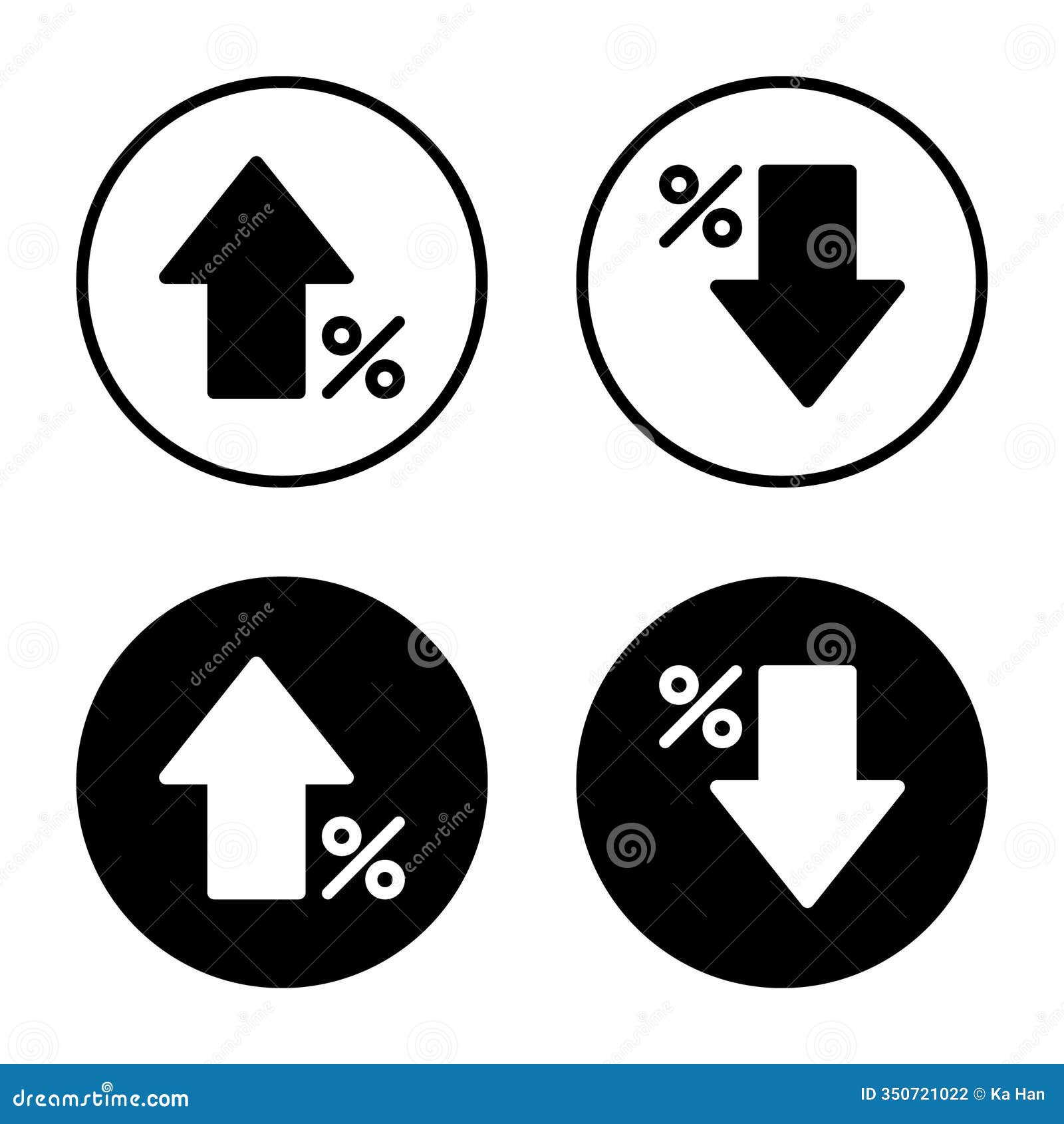 Decline Arrow Icon In Comic Style. Decrease Cartoon Vector Illustration On White Isolated ...