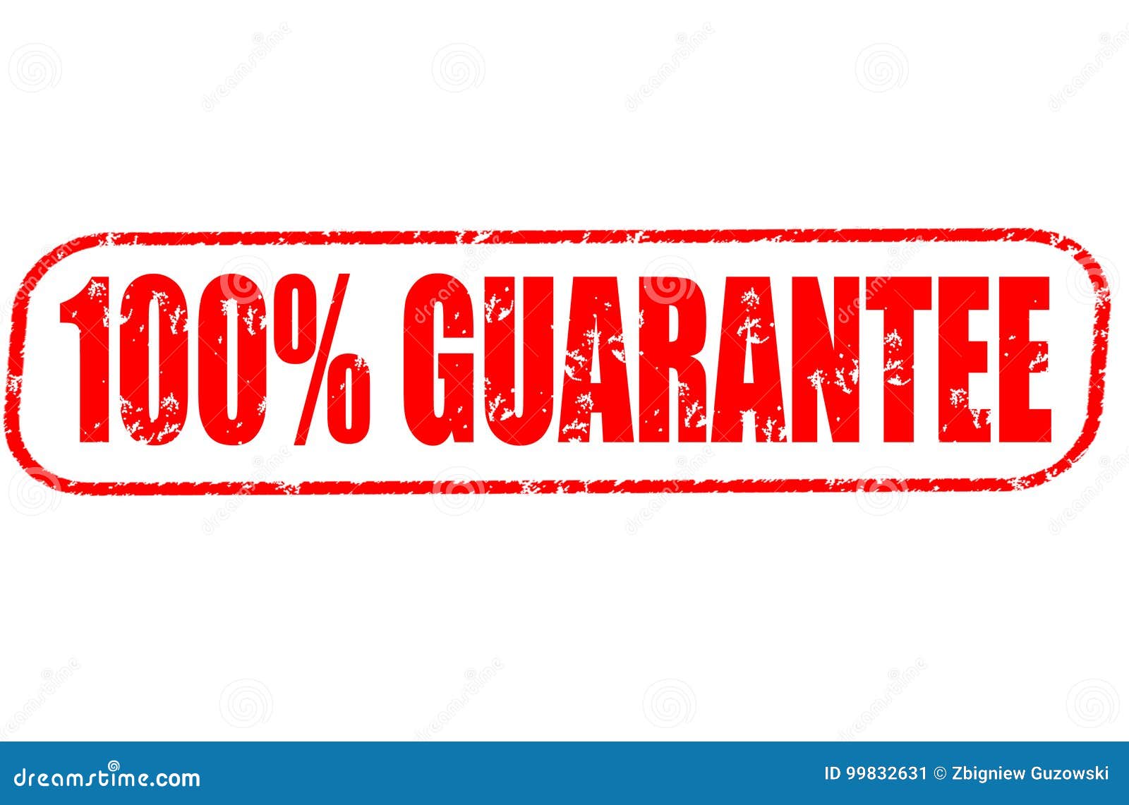 100 Percent Guarantee Stamp Stock Illustration - Illustration of icon ...