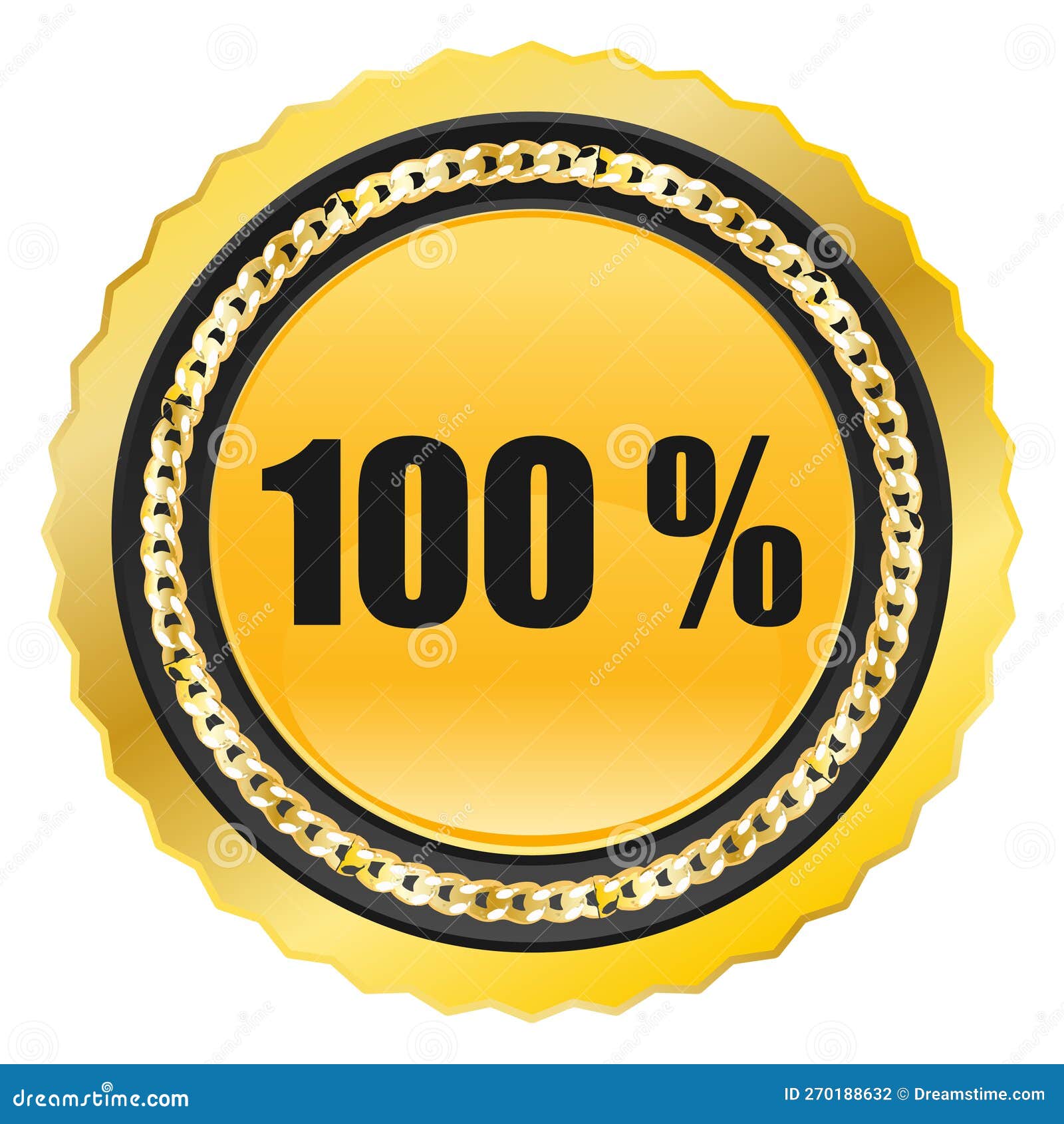 100 Percent Guarantee Star Label Guarantee Icon Stock Vector ...