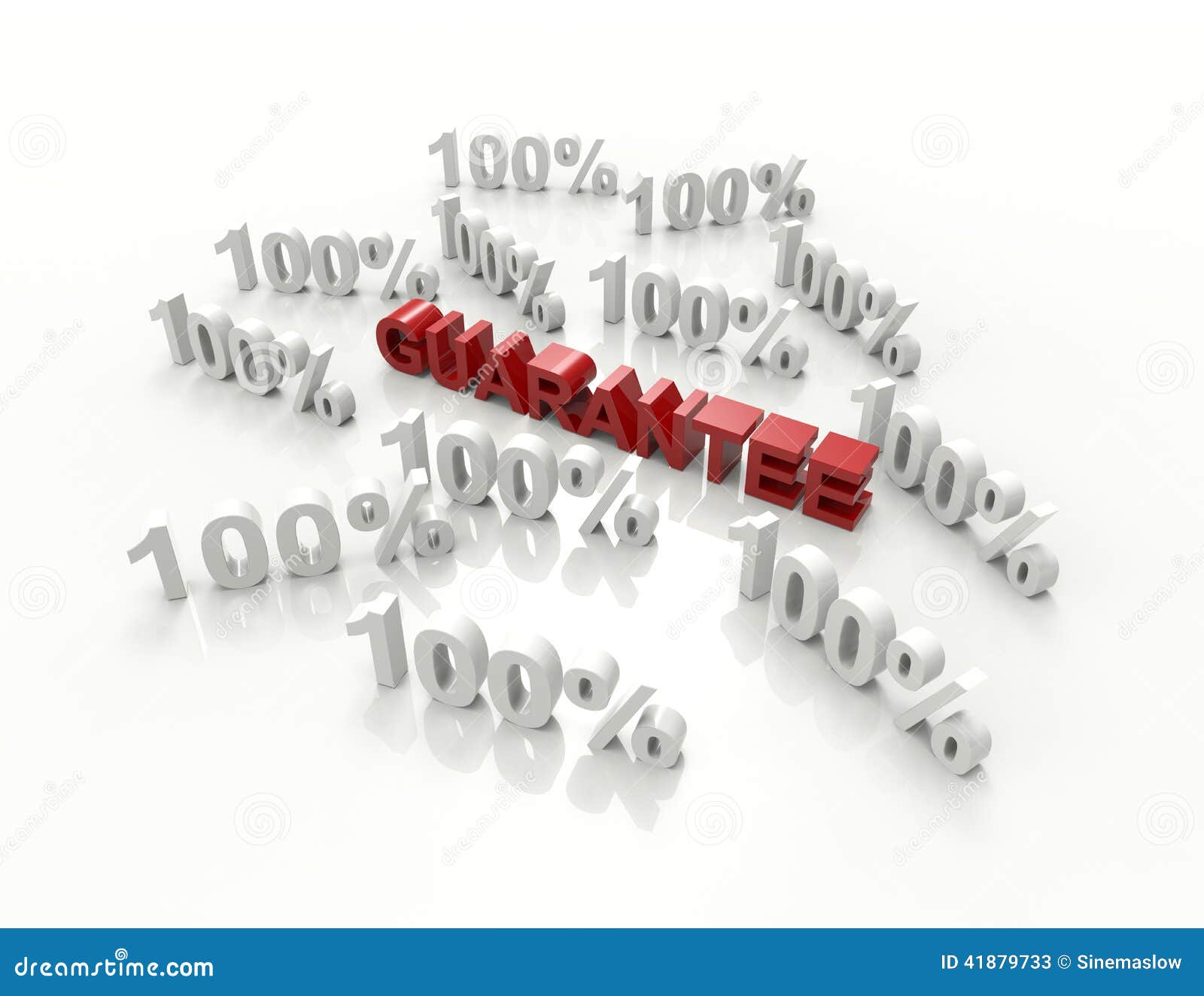 100 Percent Guaranteed stock illustration. Illustration of advert ...