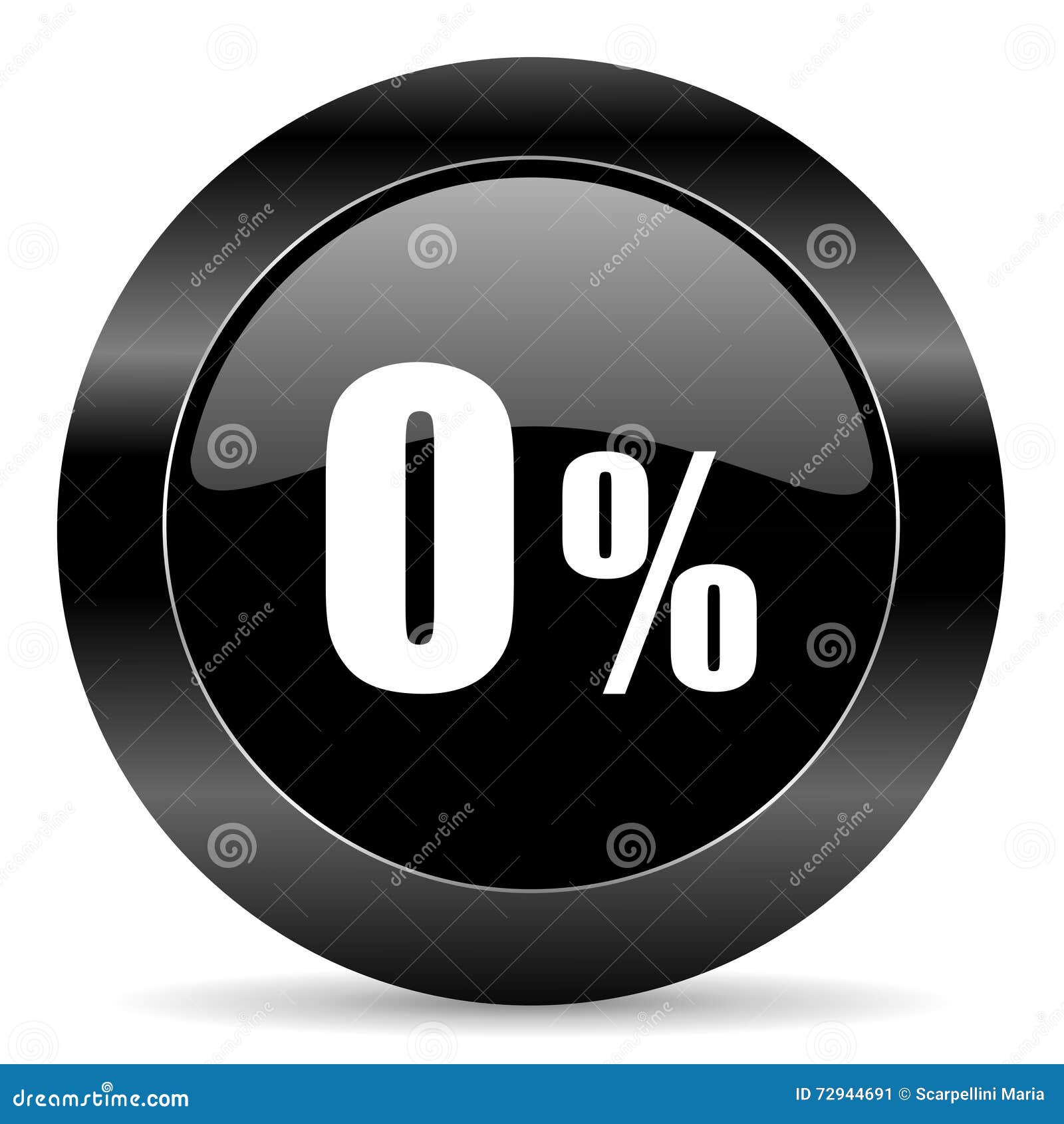 0 percent icon stock image. Image of gift, bargain, market - 72944691