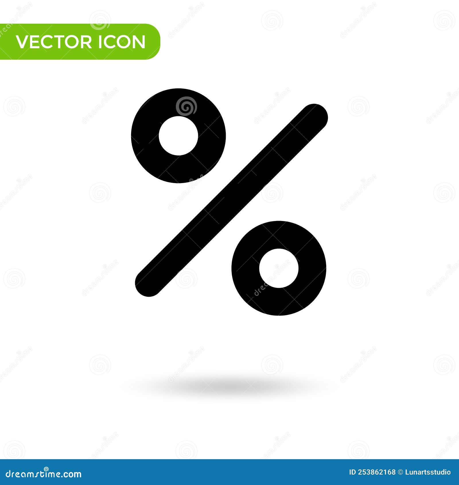 Percent Icon. Minimal and Creative Icon Isolated on White Background ...