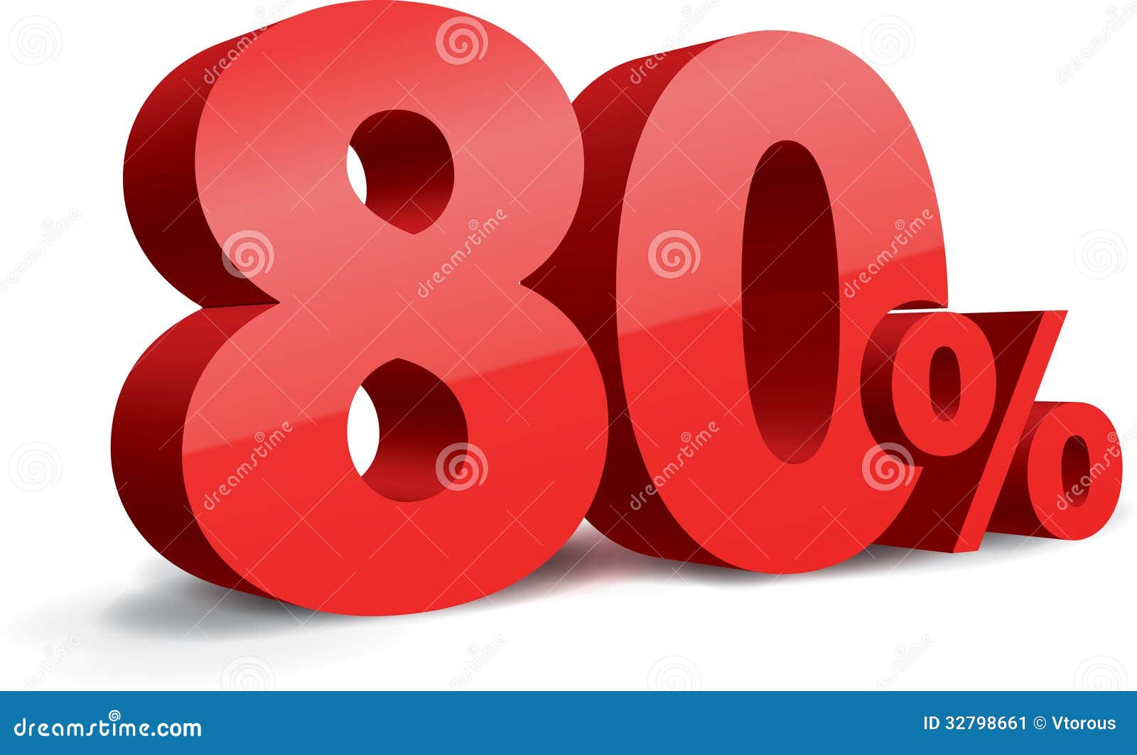 80 percent illustration stock illustration. Illustration of marketing ...