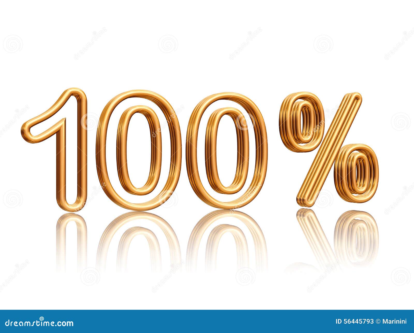 100 percent stock illustration. Illustration of gold - 56445793