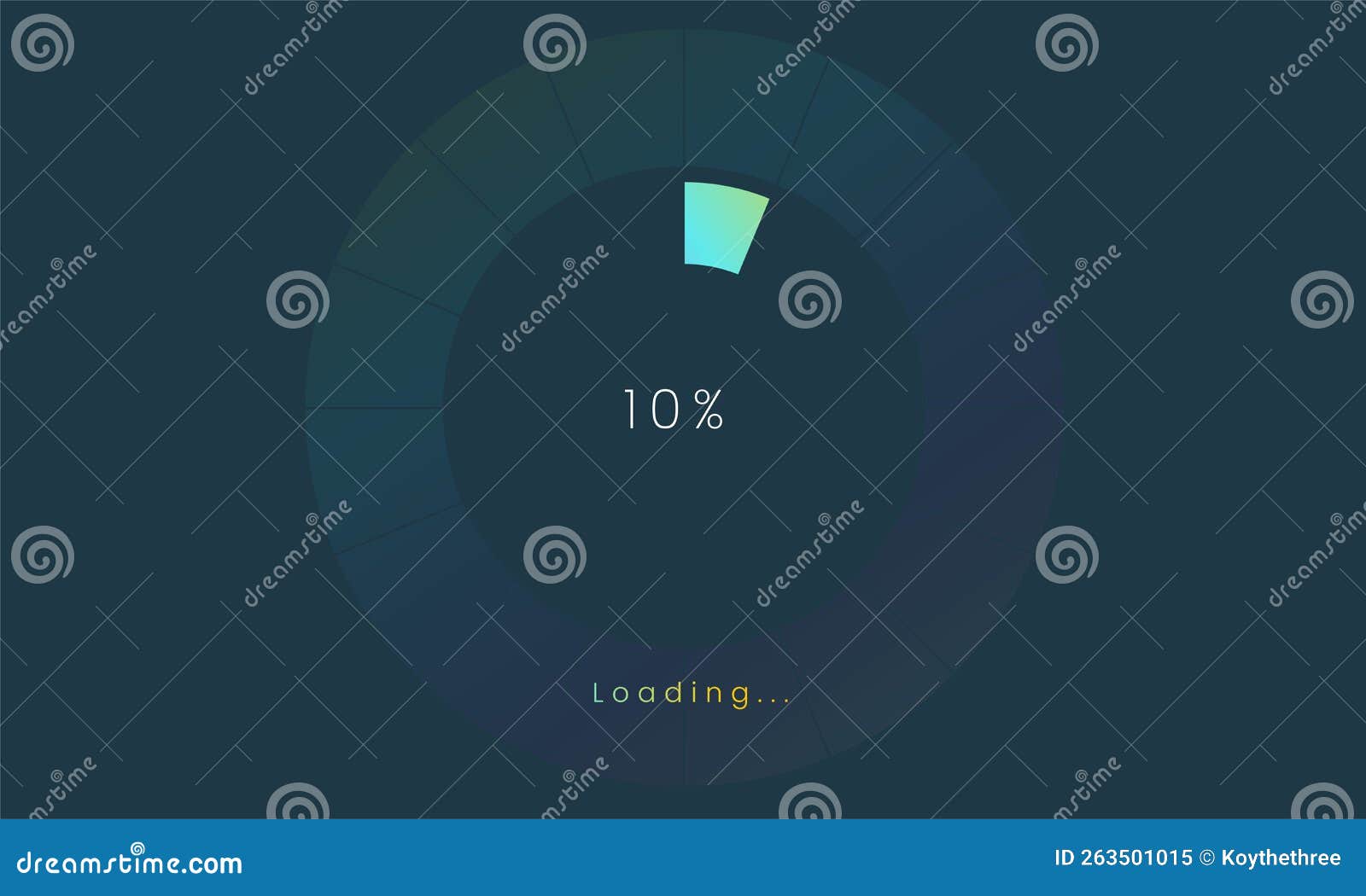 10 Percent Loading User Interface A Futuristic Loading Icon Colorful Loading Tap Menu Ui Use