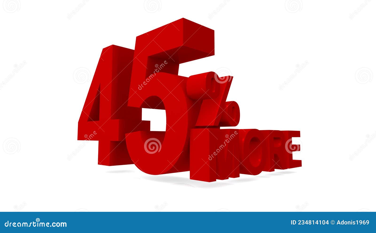 Percent 45 more on white stock illustration. Illustration of award ...