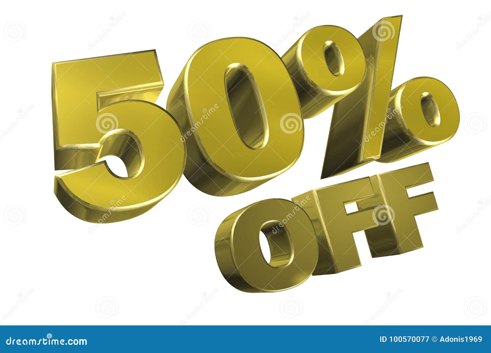 50 percent off stock illustration. Illustration of drawn - 100570077
