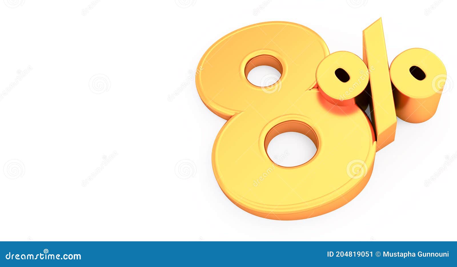 Golden Eight Hundred Dollar Sign Isolated On White Background, 800 ...