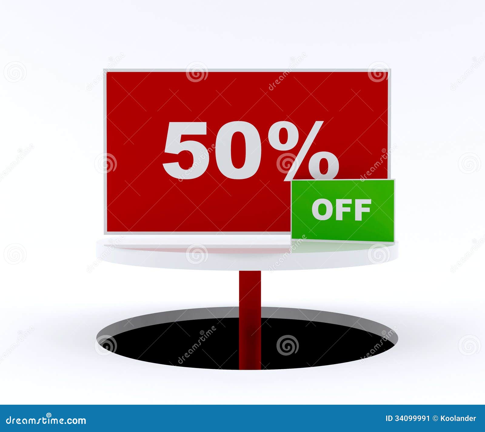 50 percent off stock illustration. Illustration of shop - 34099991