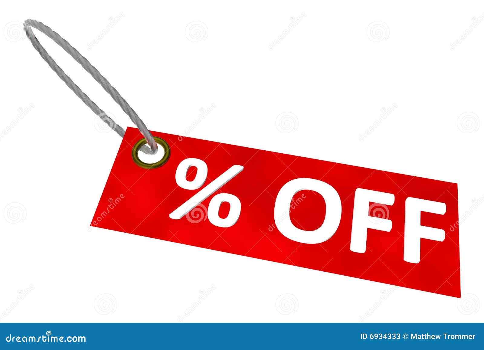 Percent Off Tag stock illustration. Illustration of spend - 6934333