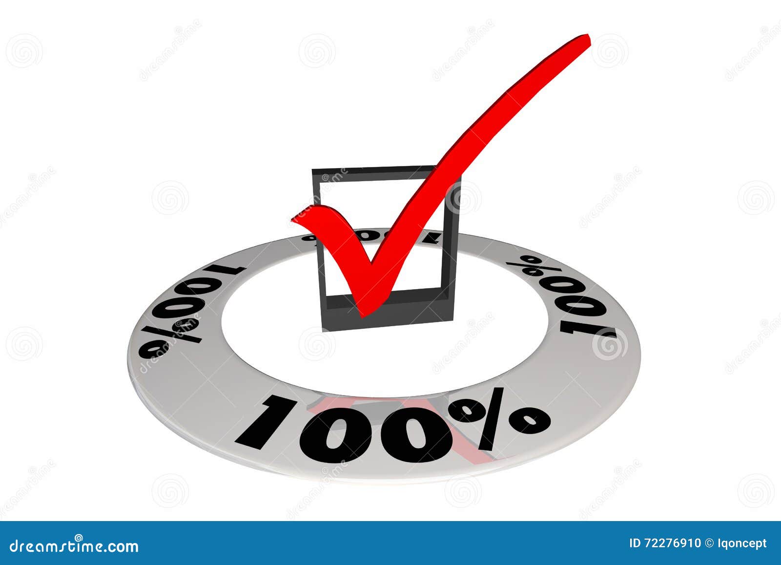 100 Percent One Hundred Full Total Score Number Stock Illustration ...
