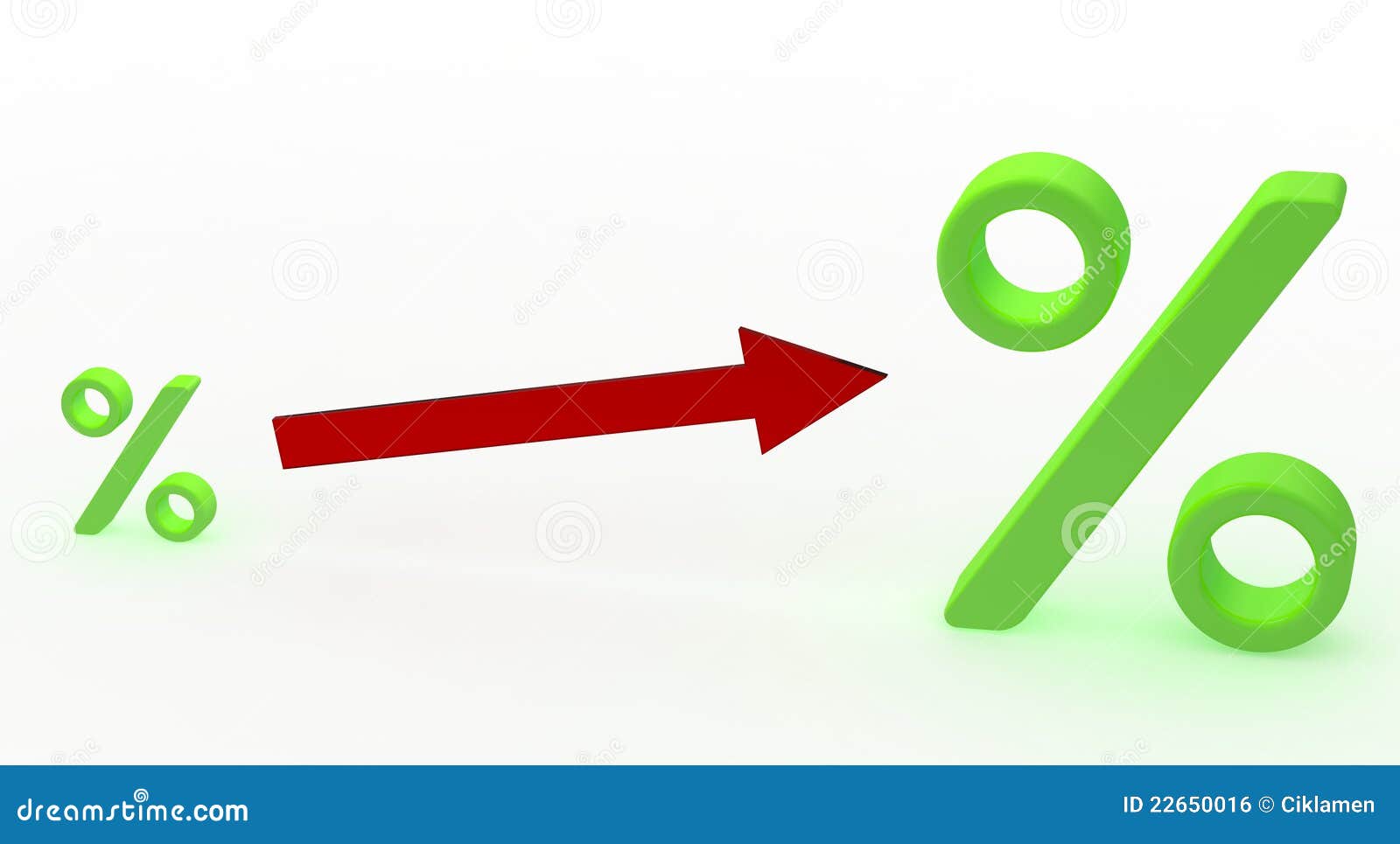 Percent rate increase stock illustration. Illustration of percent ...