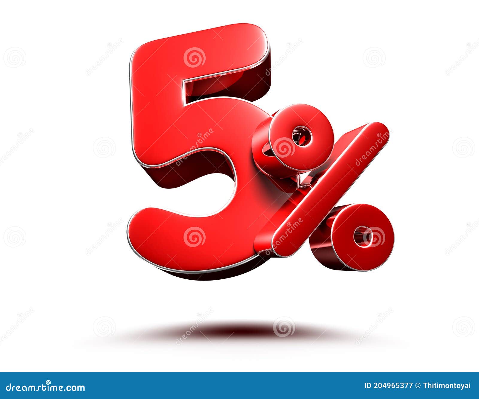 5 percent. stock illustration. Illustration of financial - 204965377