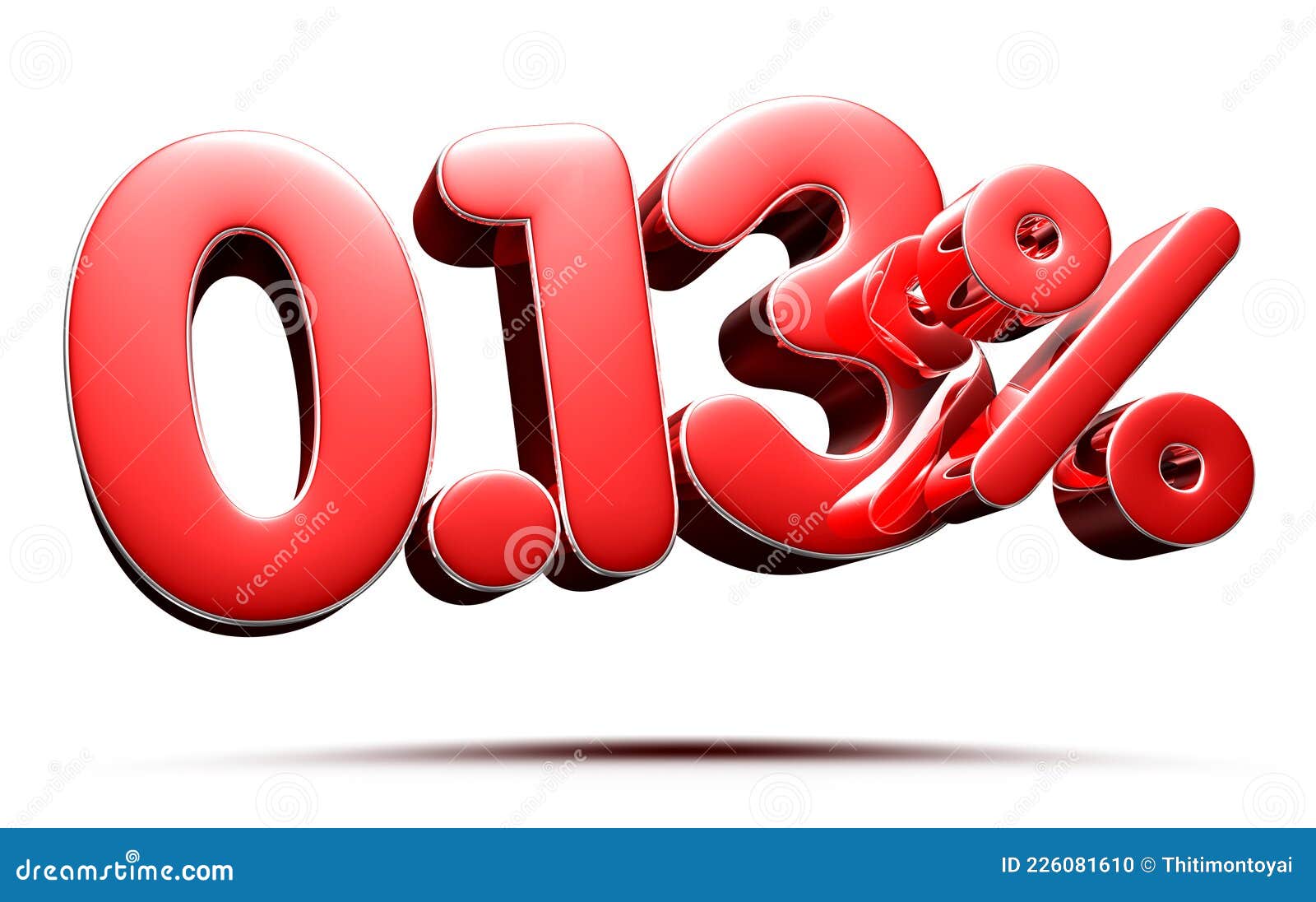 0.13 percent. stock illustration. Illustration of interest - 226081610