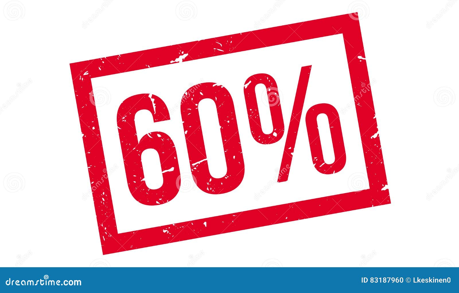 60 percent rubber stamp stock illustration. Illustration of price ...