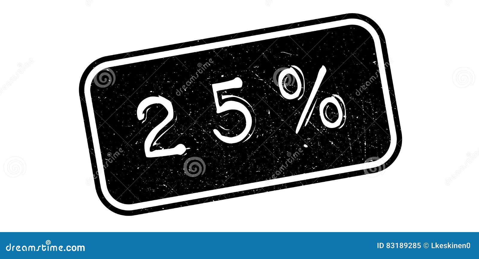 25 percent rubber stamp stock illustration. Illustration of economic ...