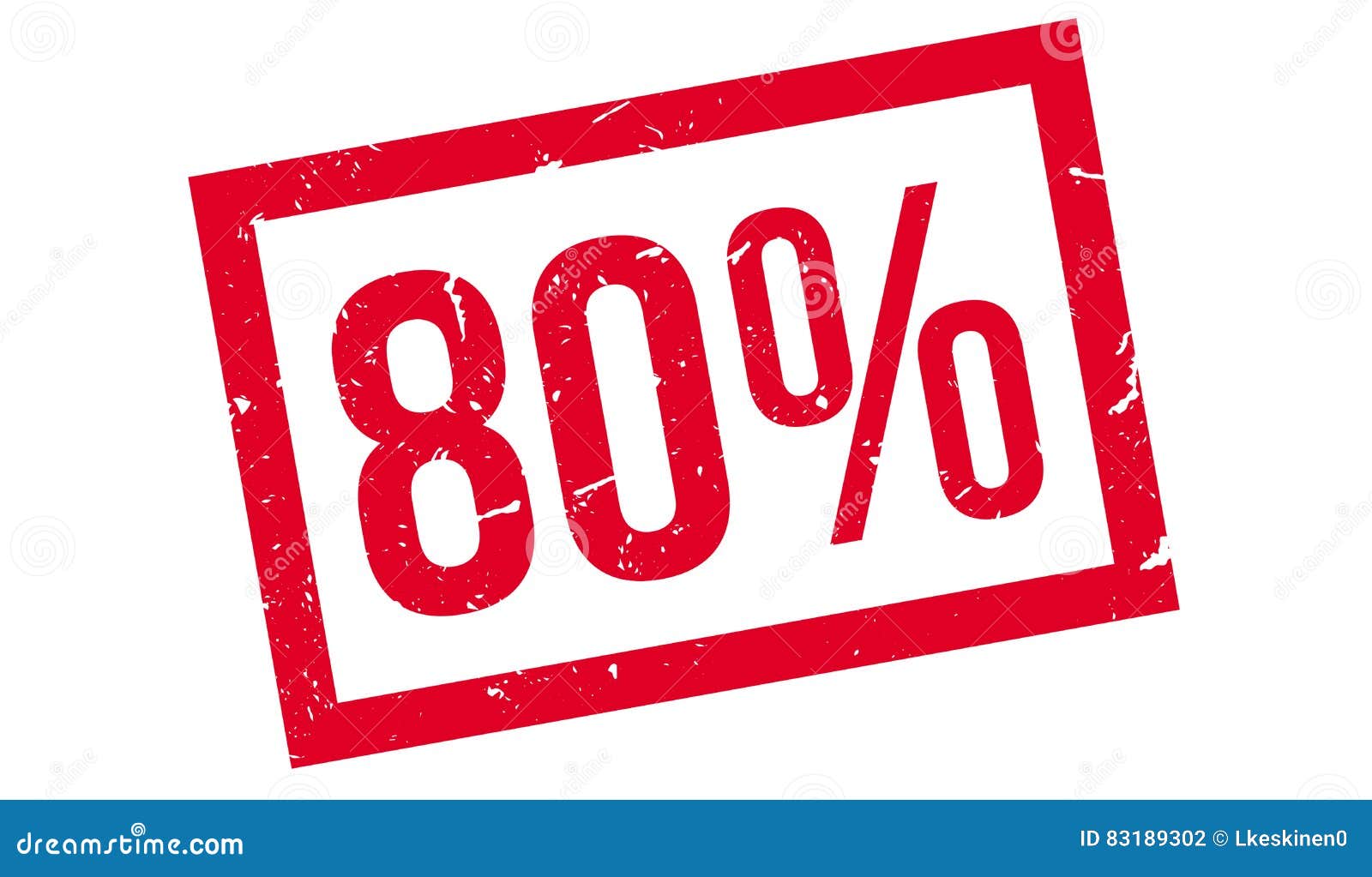 80 percent rubber stamp stock illustration. Illustration of fiscal ...