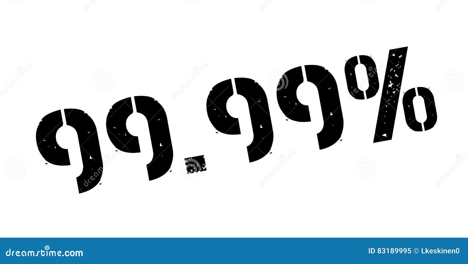 99.99 percent rubber stamp stock illustration. Illustration of retail ...