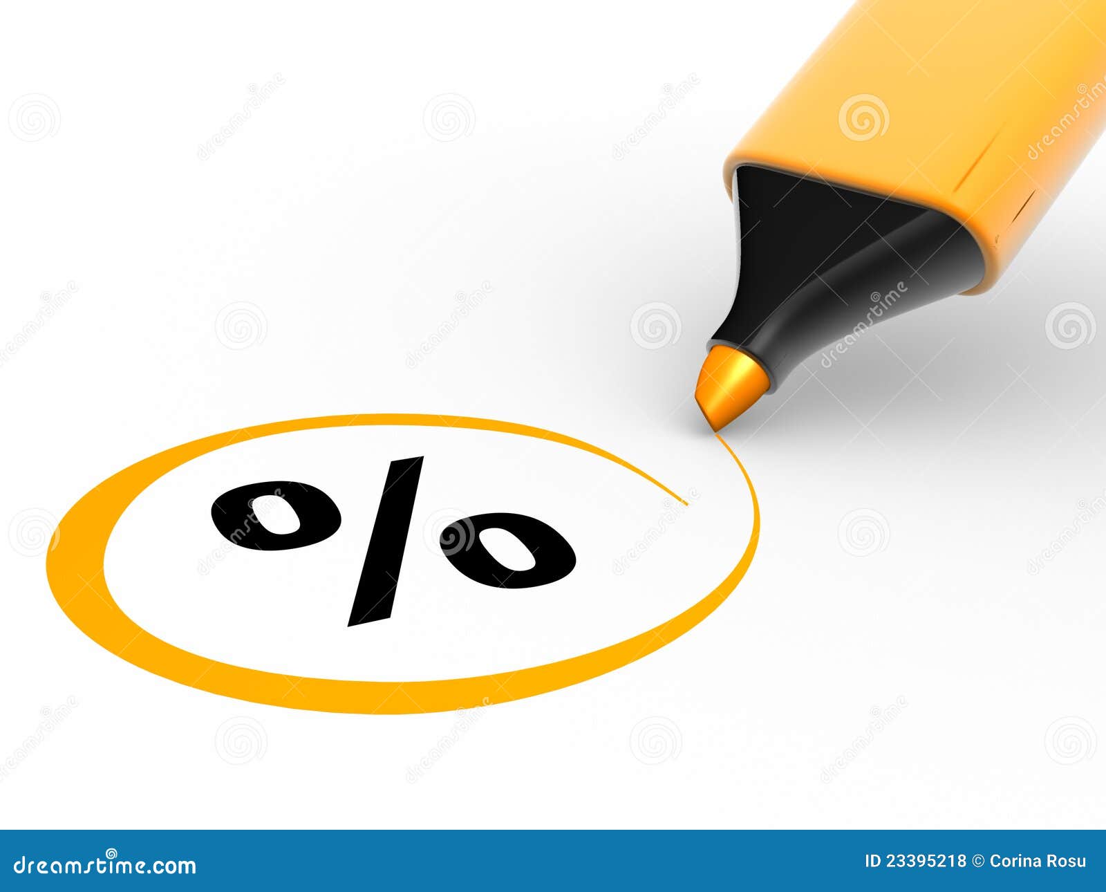 Percent sign stock illustration. Illustration of breakdown - 23395218