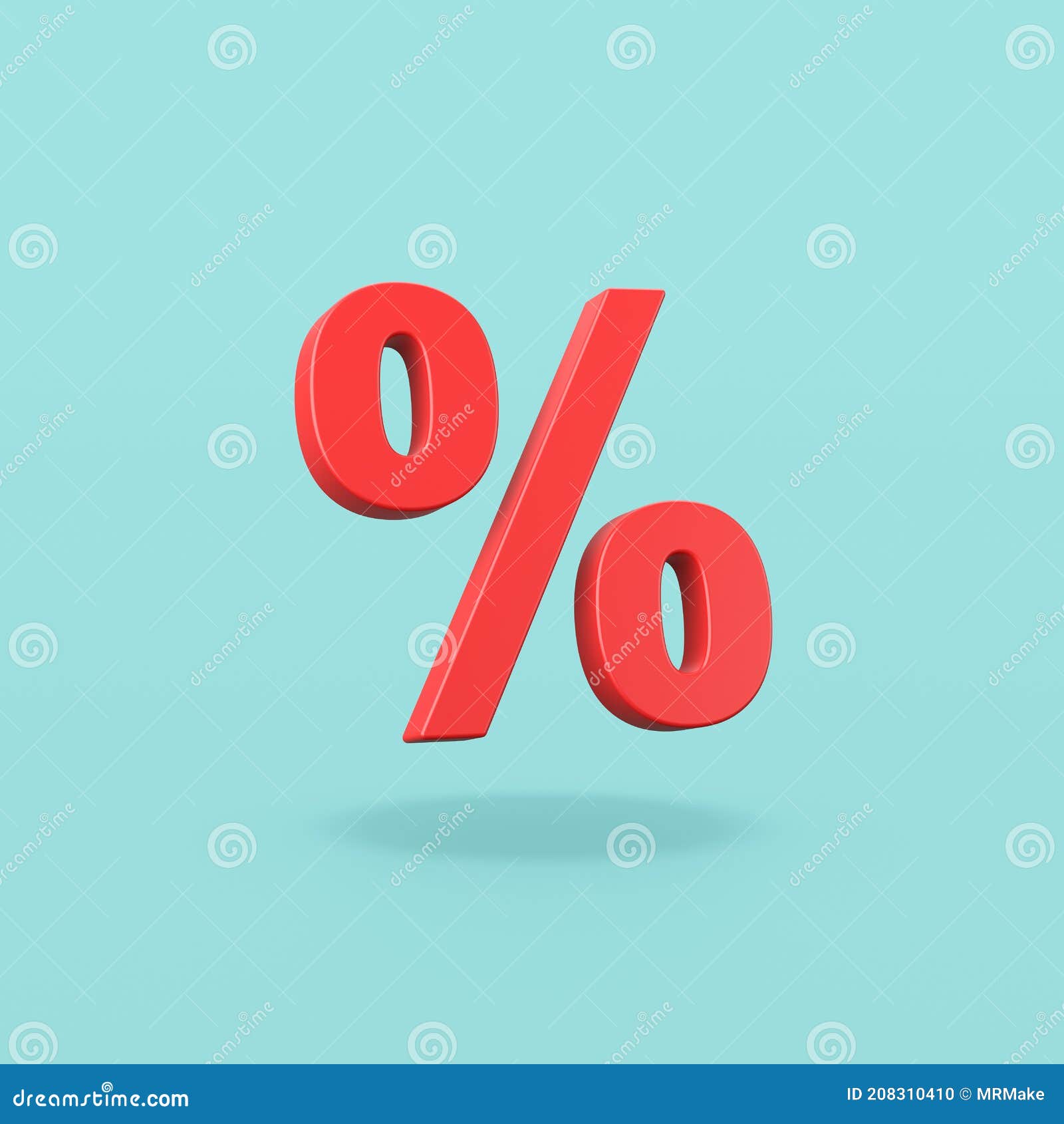 Percent Sign on Blue Background Stock Illustration - Illustration of ...