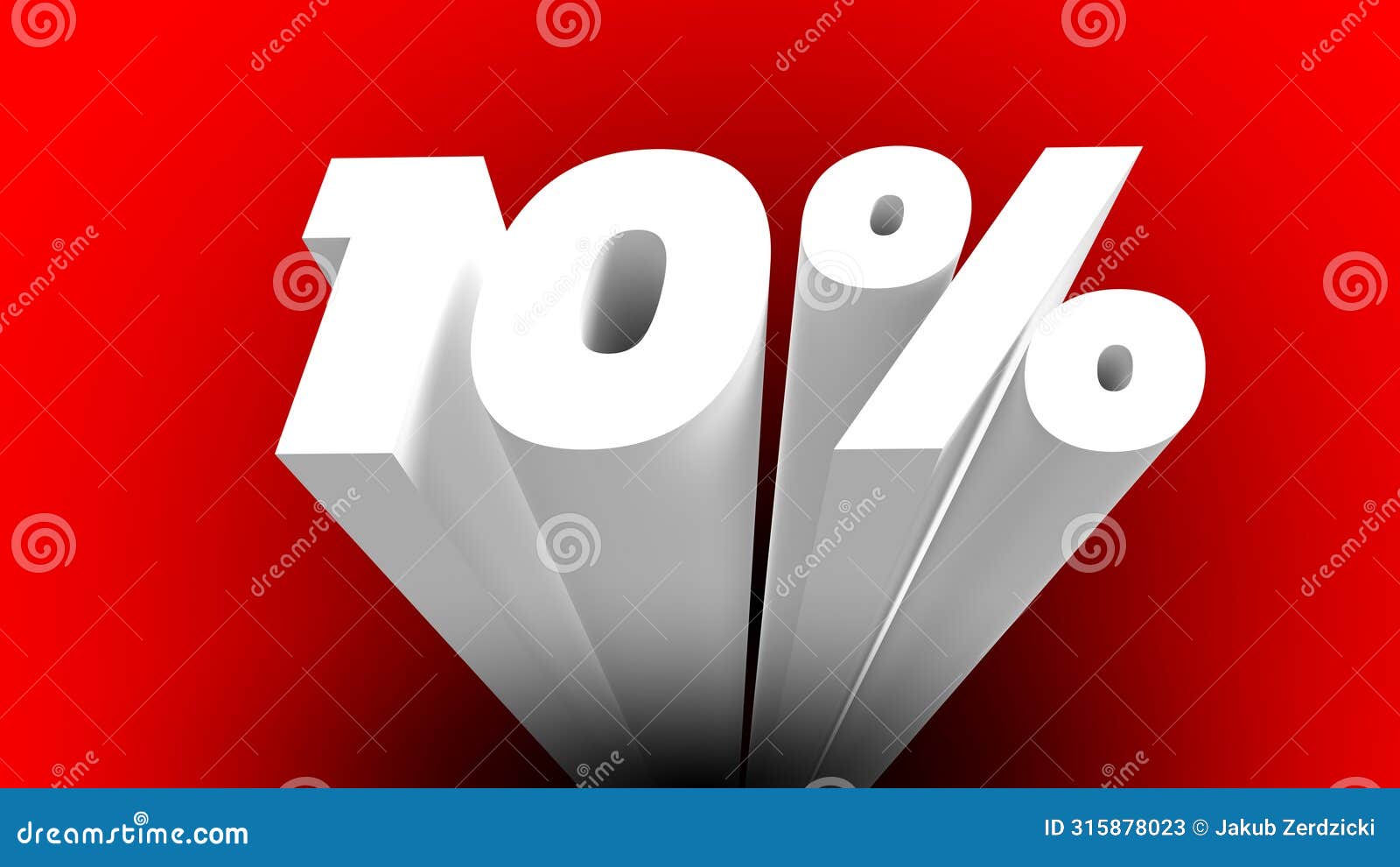 10 percent sign. 3d letter stock illustration. Illustration of template ...