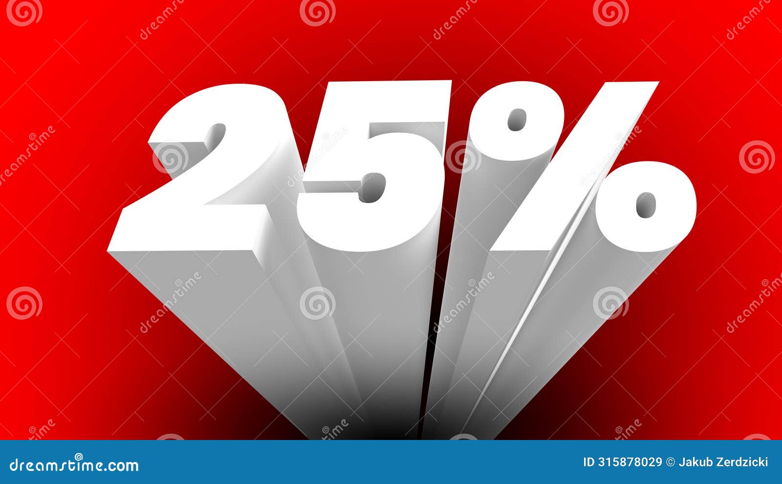 25 percent sign. 3d letter stock illustration. Illustration of shopping ...