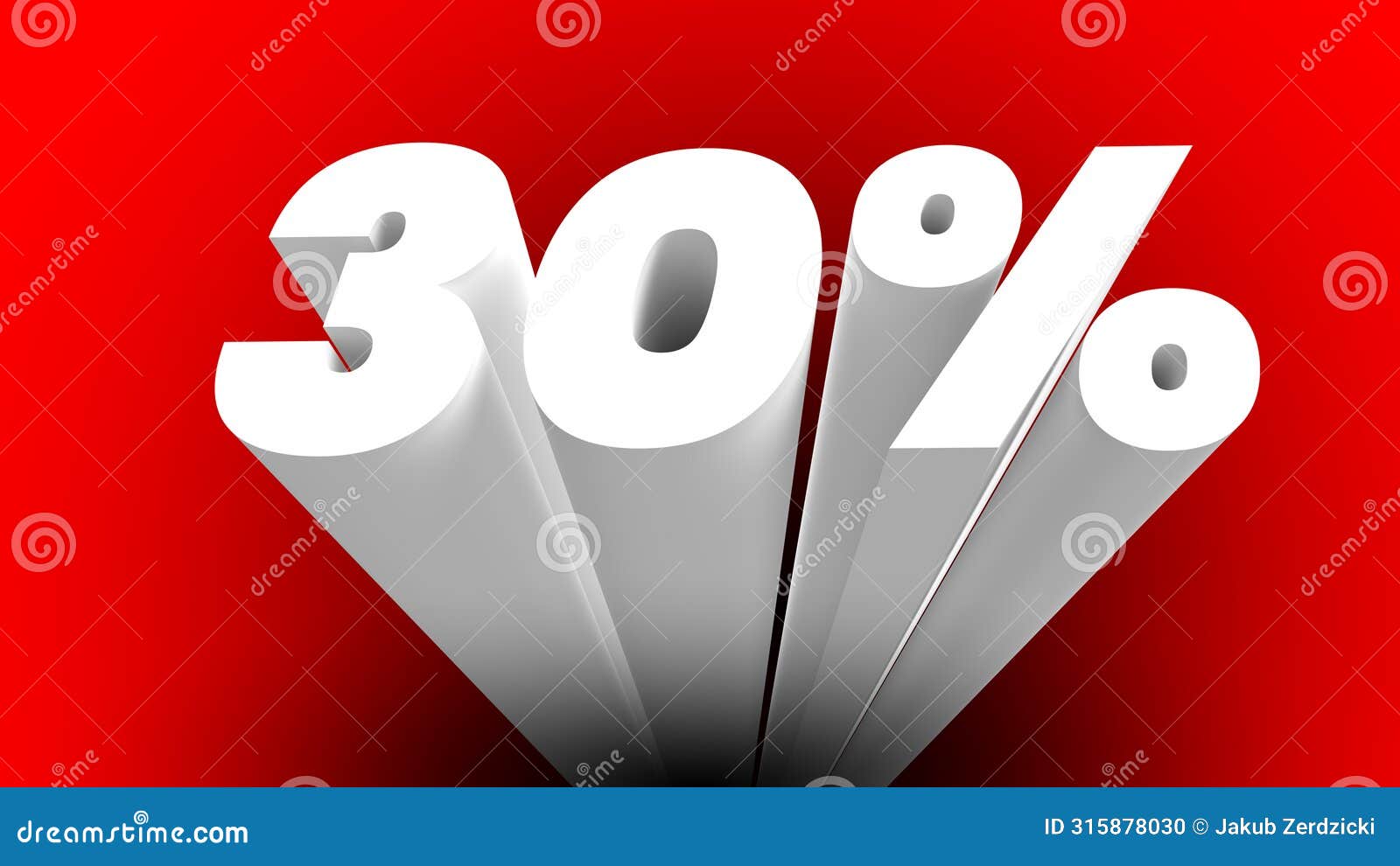 30 percent sign. 3d letter stock illustration. Illustration of ...