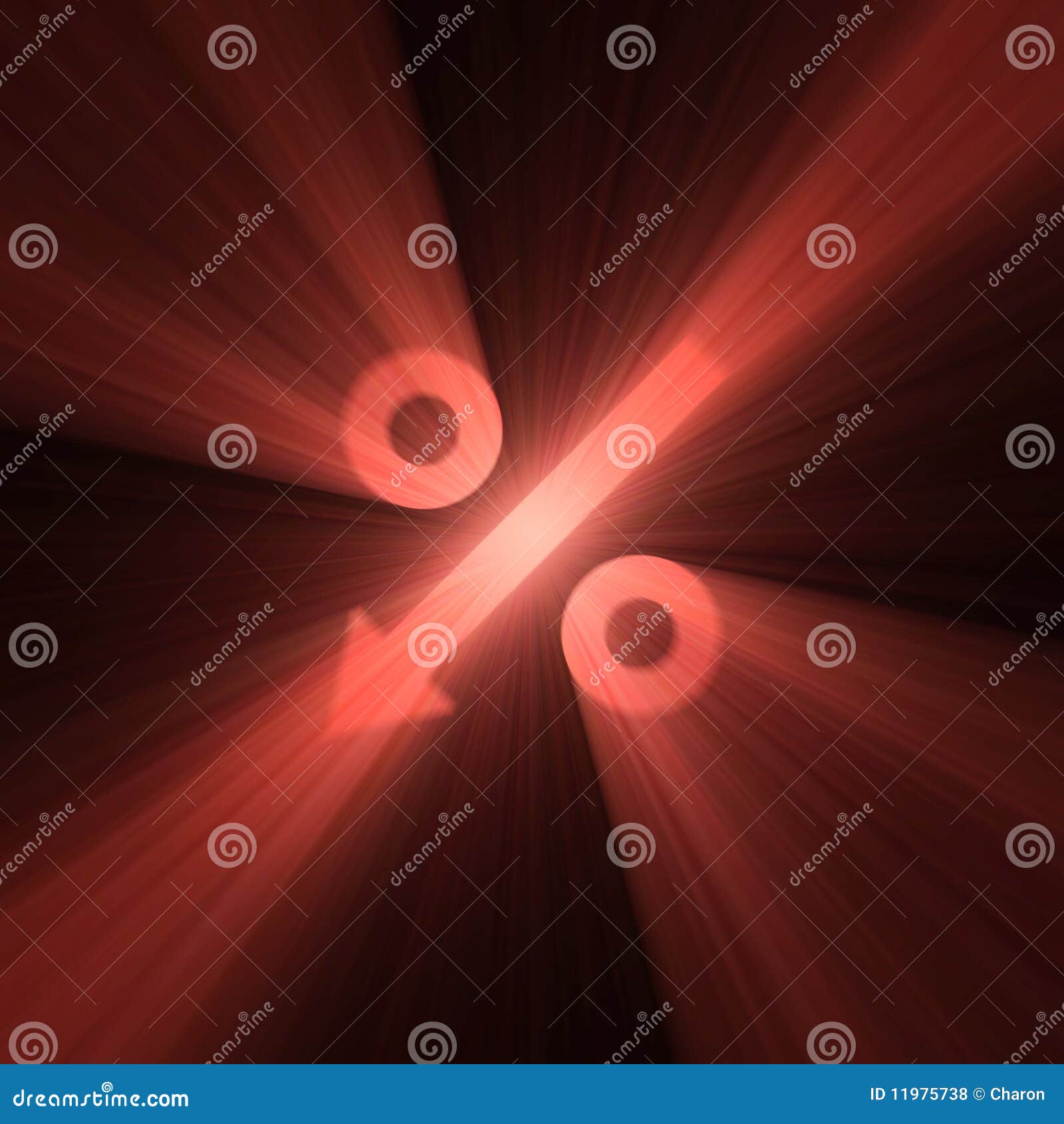 Percent Decrease Arrow Down Sign Light Flare Stock Illustration ...