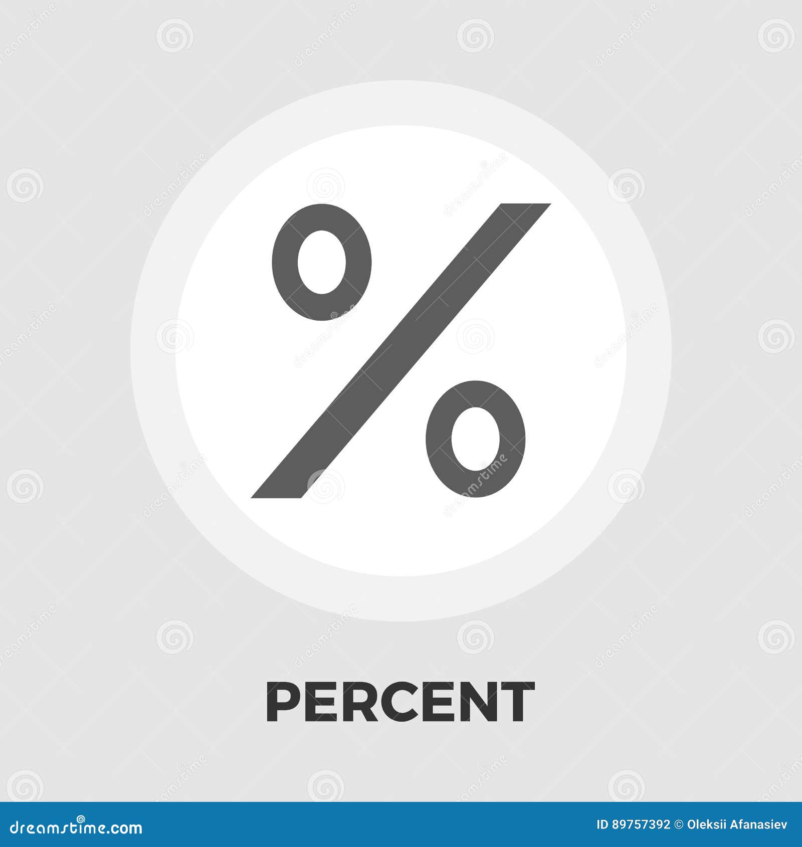 Percent sign flat icon stock vector. Illustration of sale - 89757392