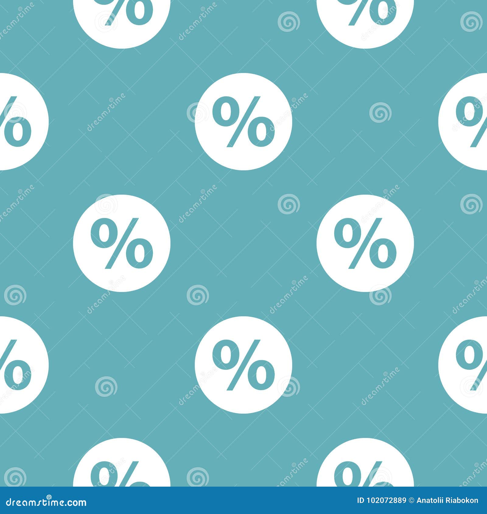 Percent Sign Vector Pattern Seamless Blue Stock Vector - Illustration ...